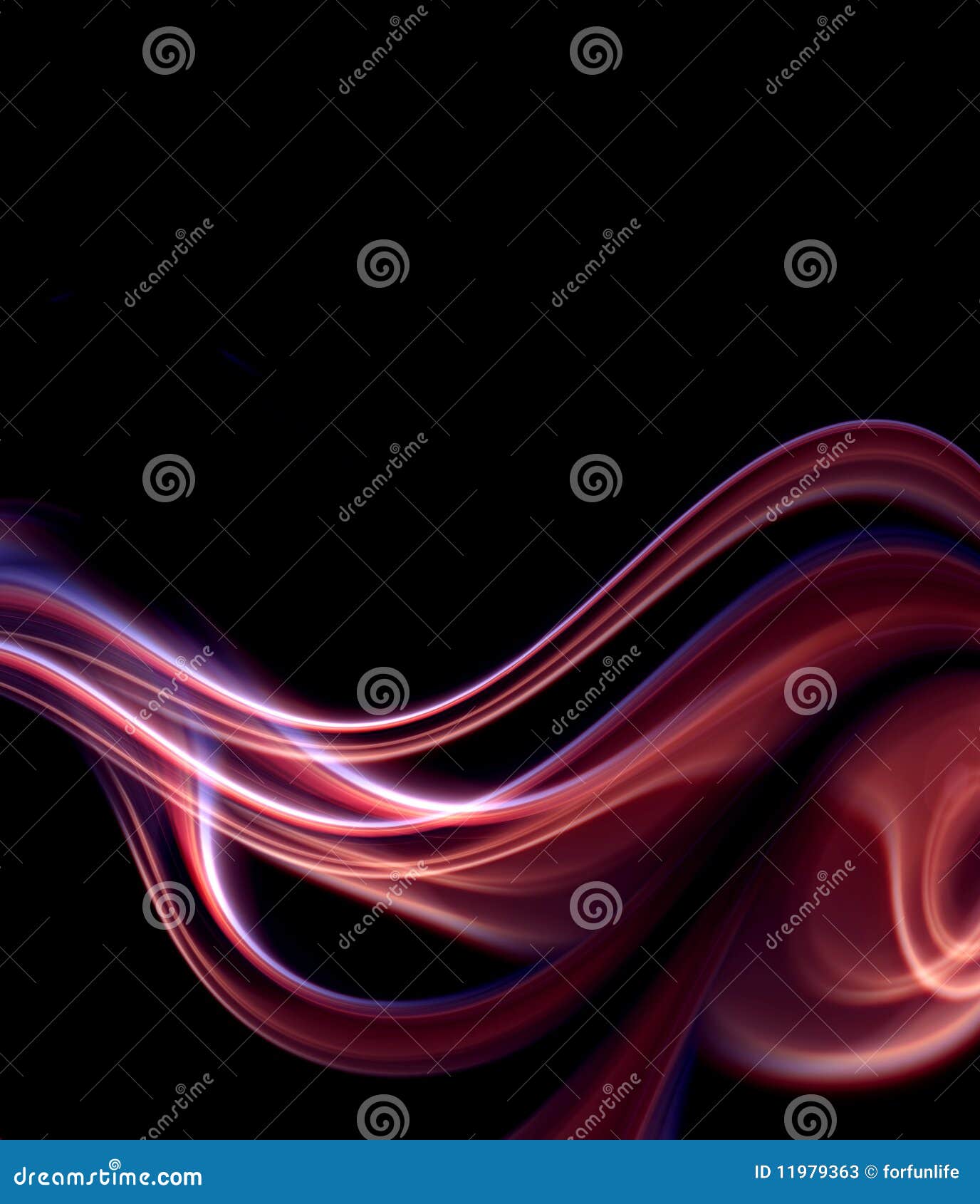 Lights on Wavy Lines Background Stock Illustration - Illustration of ...