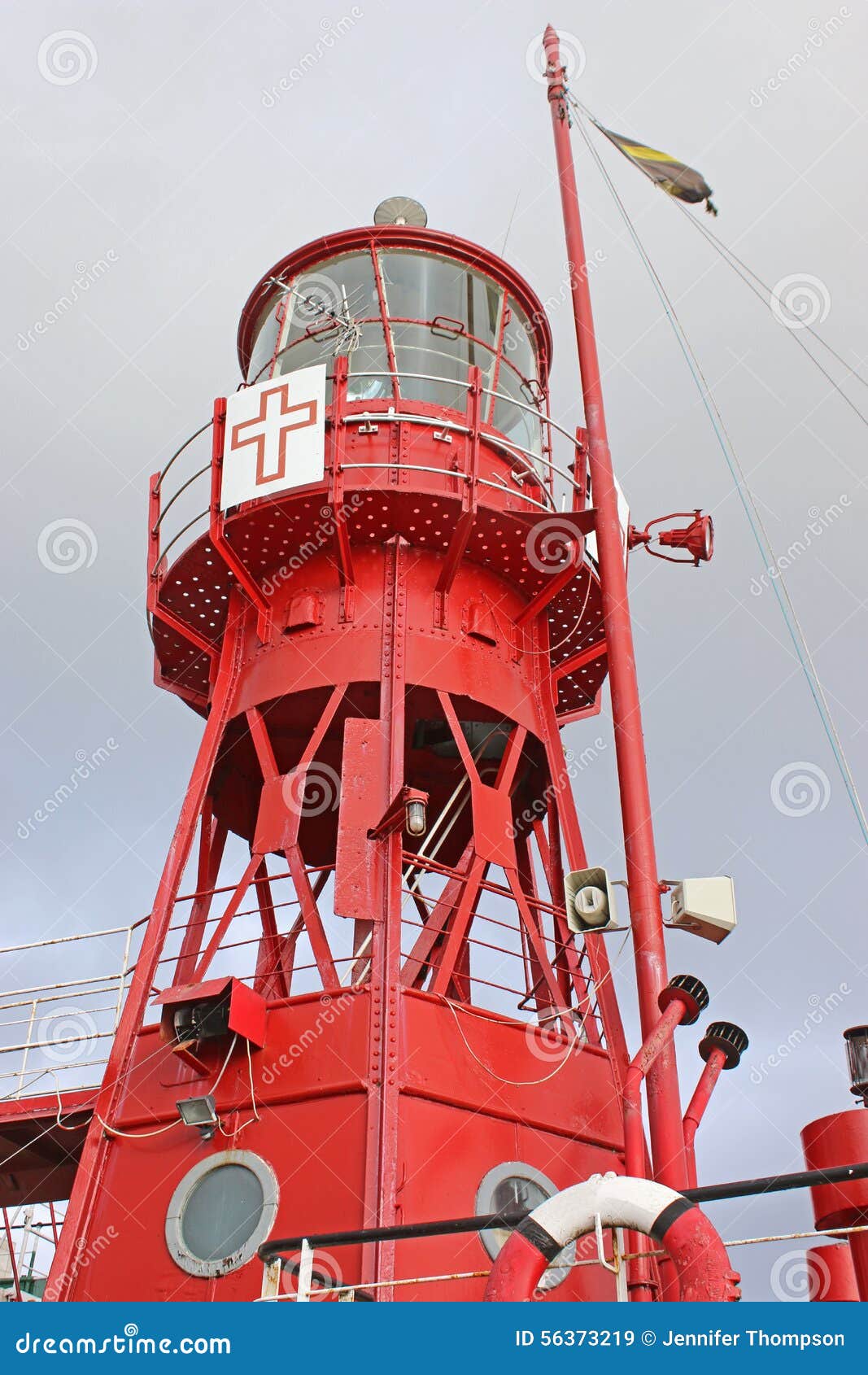 Lightship stock image. Image of light, lightship, mast - 56373219