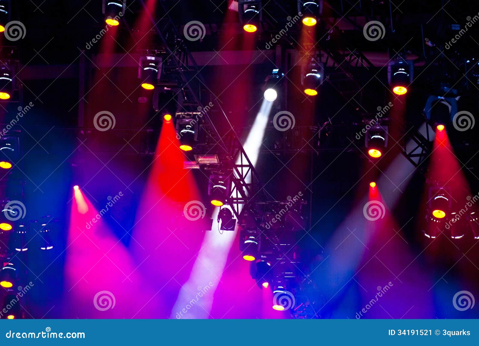 Lightshow stock image. Image of evening, party, concert - 34191521