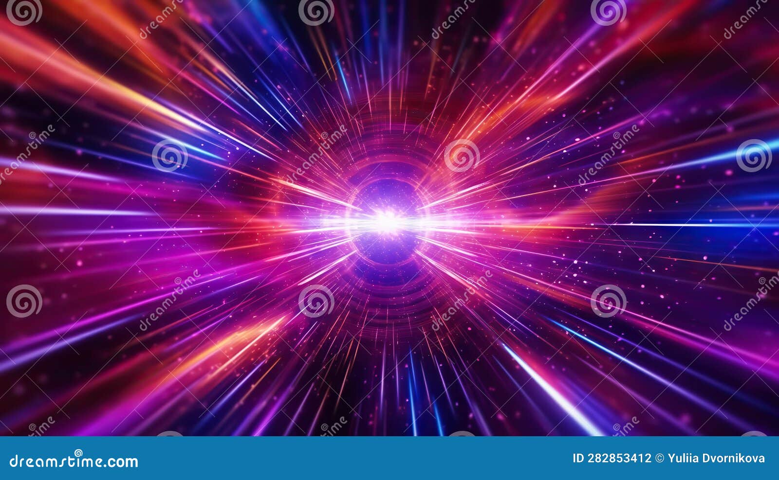 Lightspeed Travel Background. Galaxy and Cosmos Exploration Stock ...
