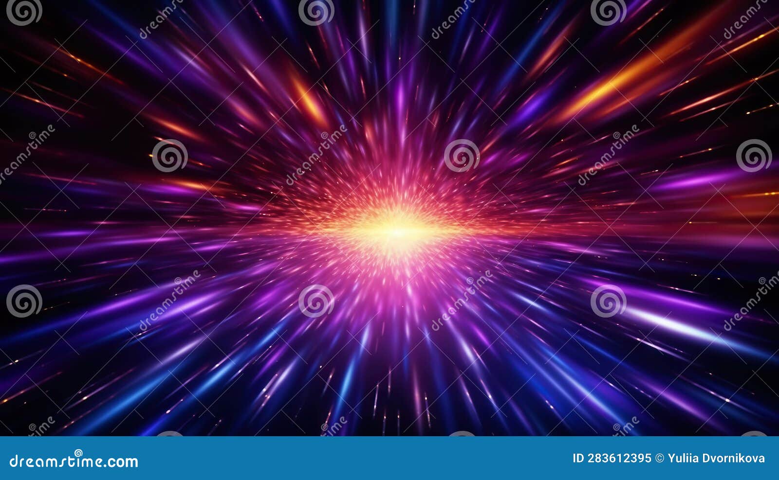 Lightspeed Travel Background. Galaxy and Cosmos Exploration Stock ...