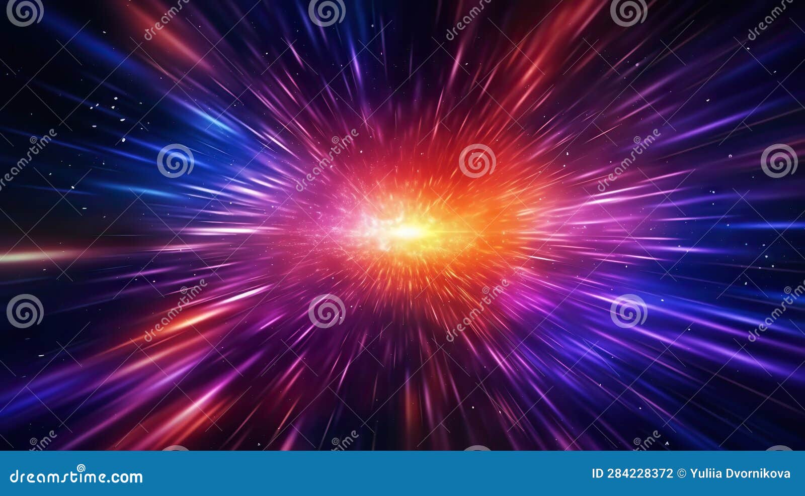 Lightspeed Travel Background. Galaxy and Cosmos Exploration Stock ...