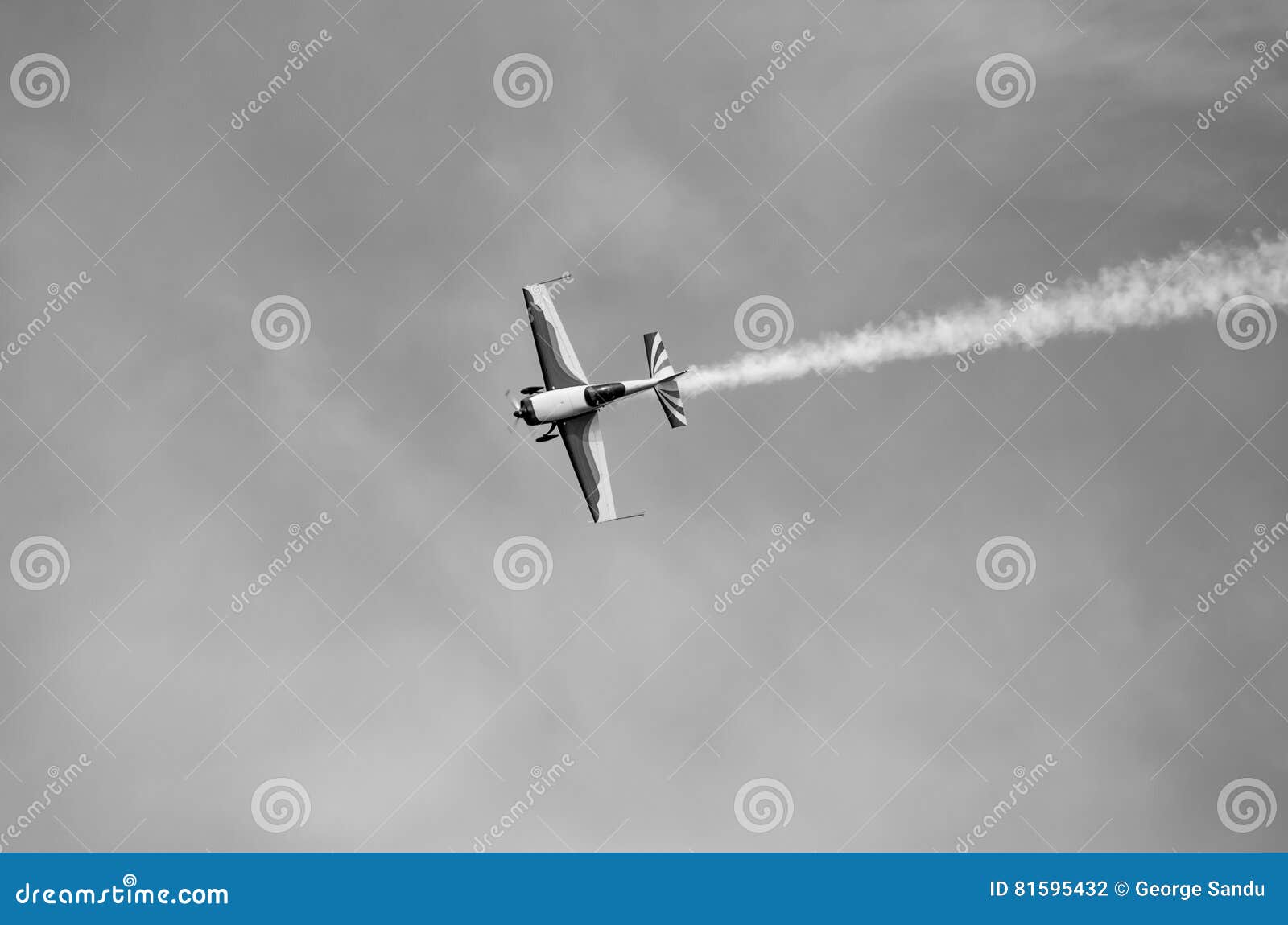 Lightweight Aircraft in Half Loop Stock Photo - Image of loop ...