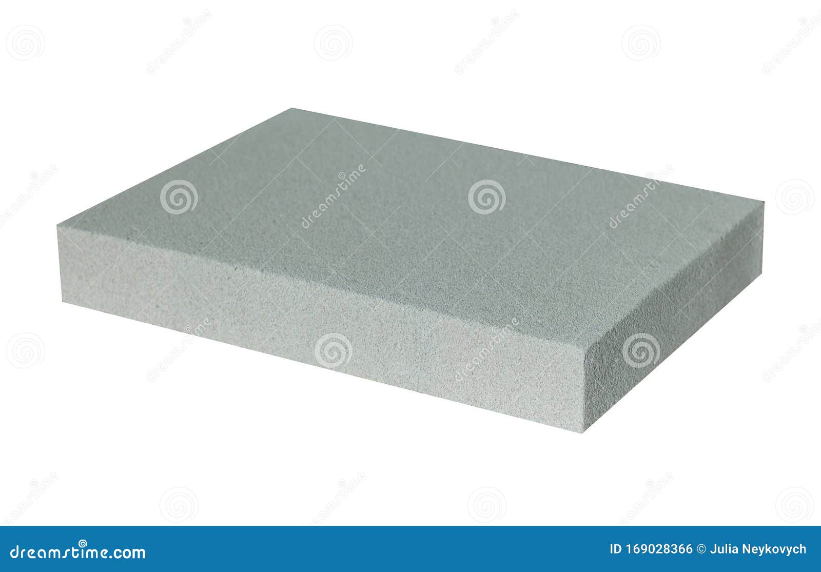 Lightweight Construction Brick Isolated On White. Lightweight Foamed ...