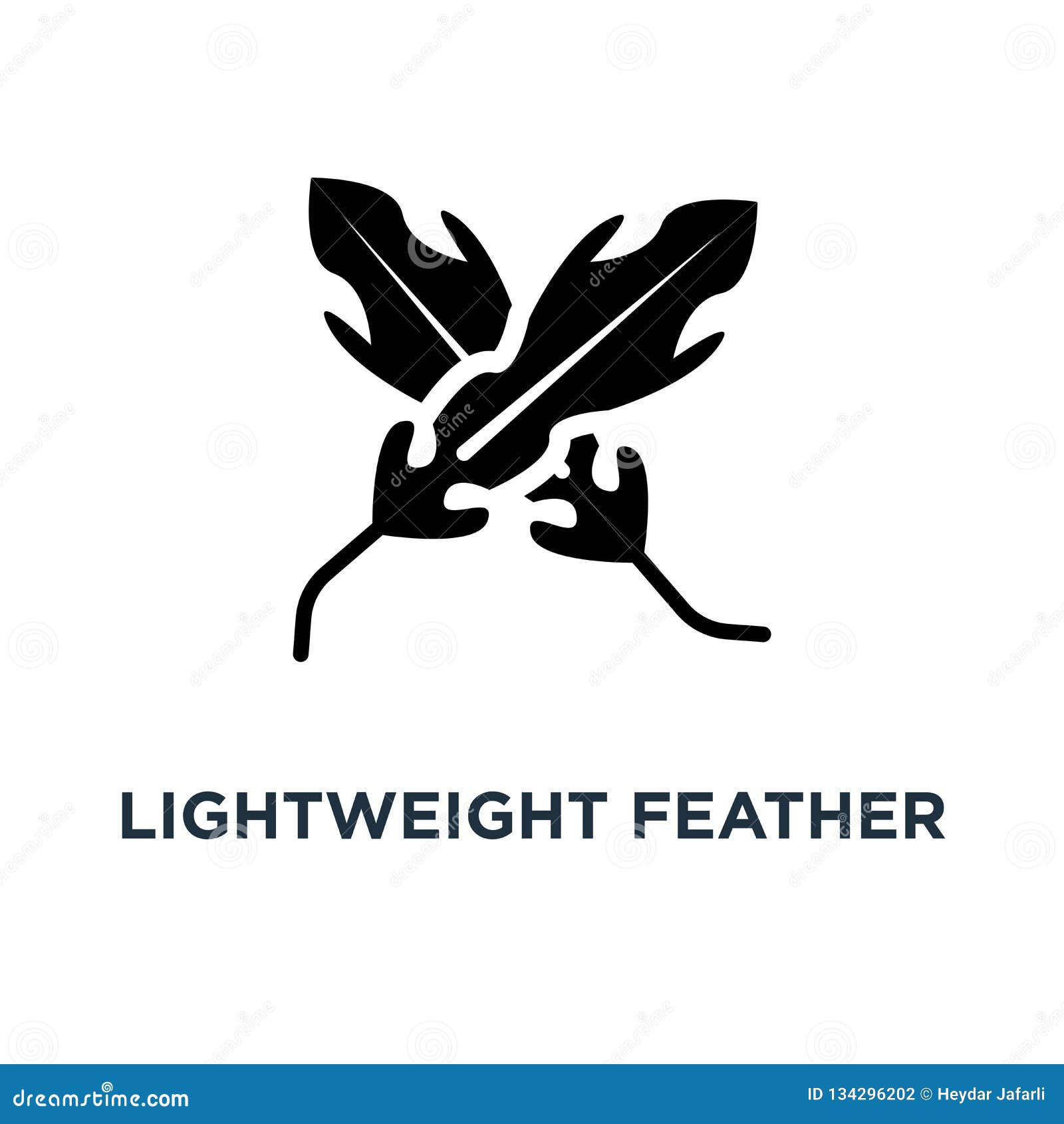Lightweight Feather Icon. Simple Element Illustration Stock Vector ...