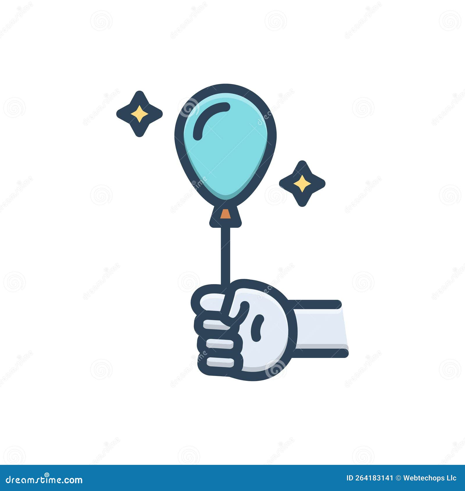 Color Illustration Icon for Lightweight, Slushy and Floaty Stock Vector ...