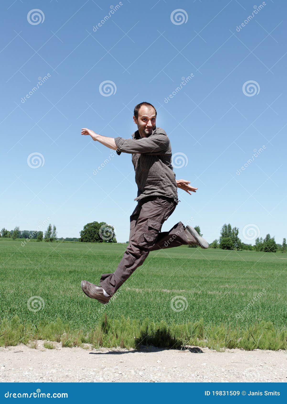 Lightweight man. stock image. Image of outdoors, success - 19831509