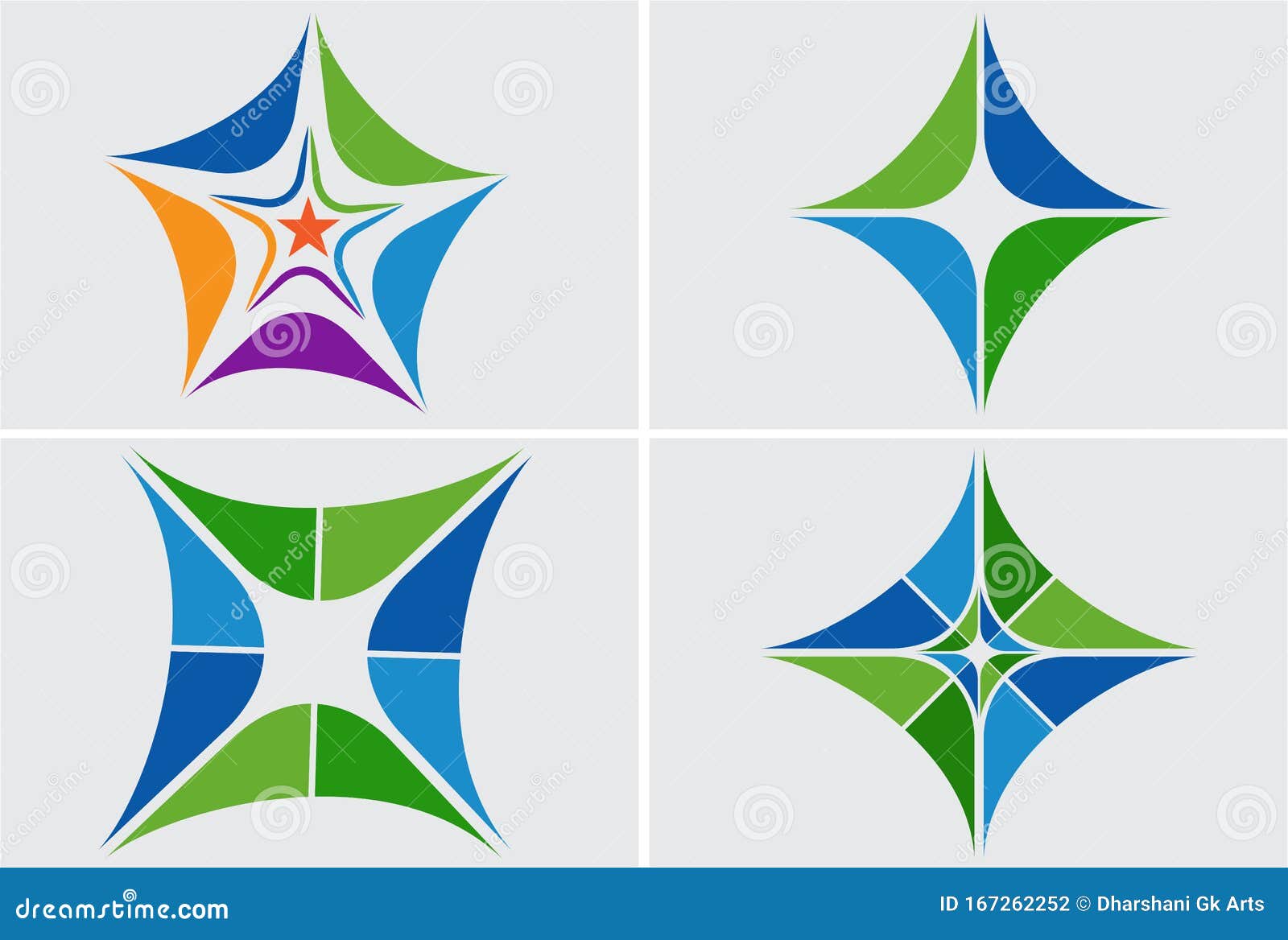 Different shapes logo stock vector. Illustration of communication ...