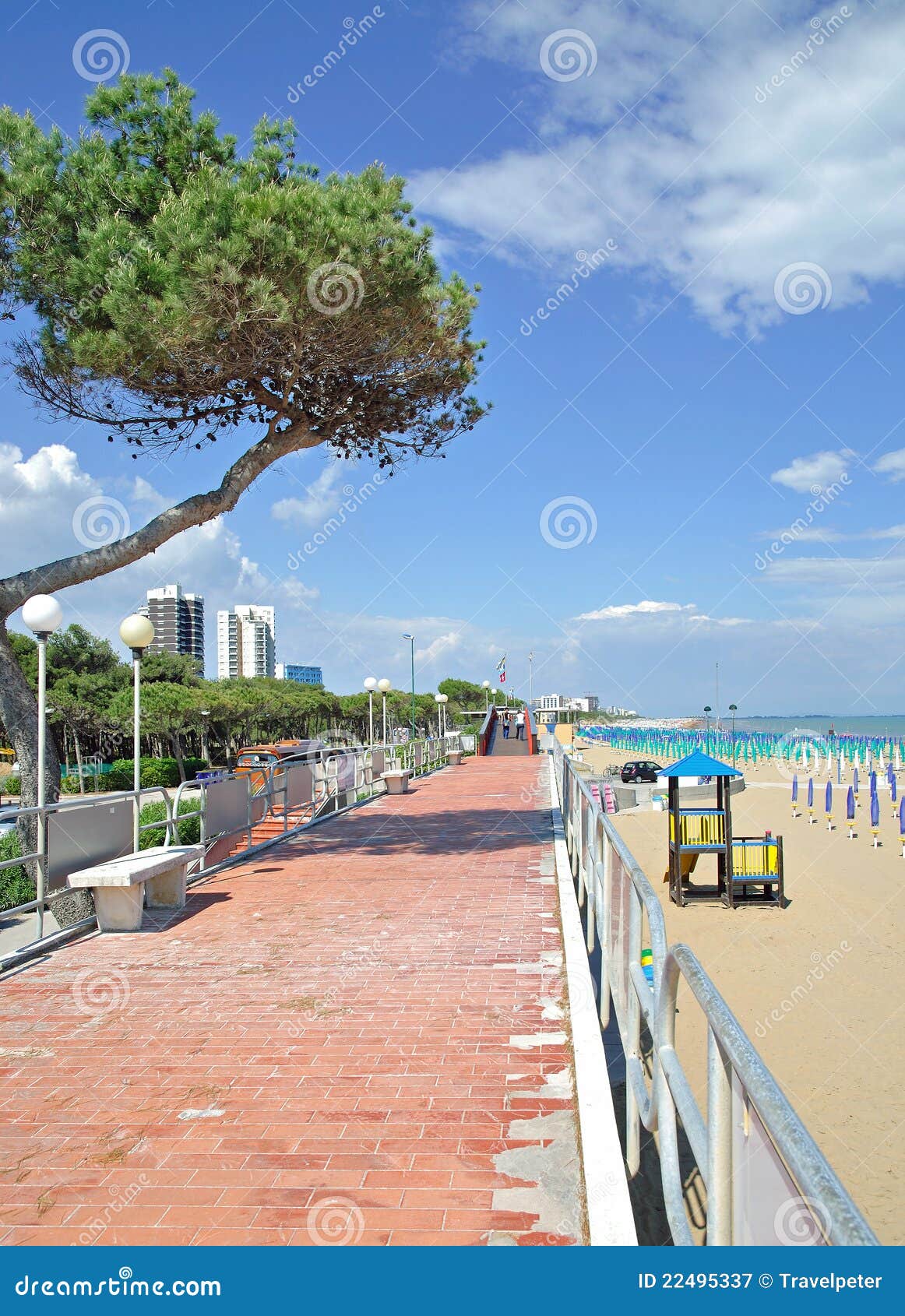 Lignano Pineta,Italy stock image. Image of pineta, attractions - 22495337