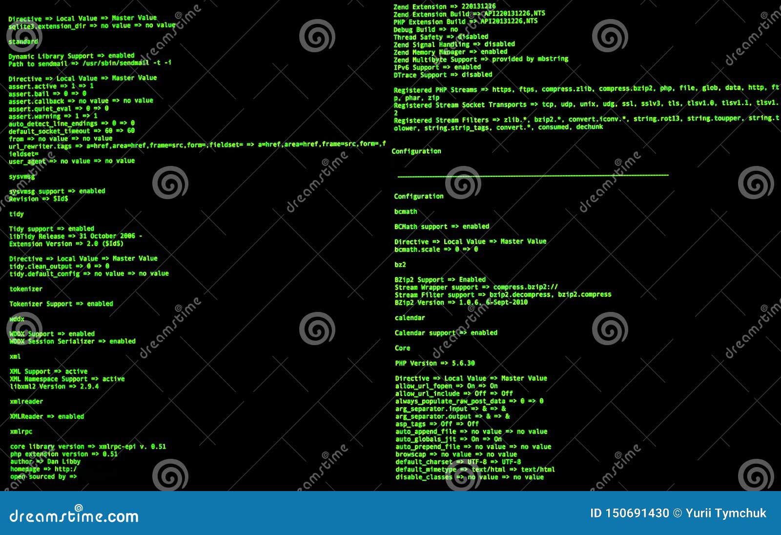 Ligne De Commande D'ordinateur Interface Cli Ligne Interface Verte De ...