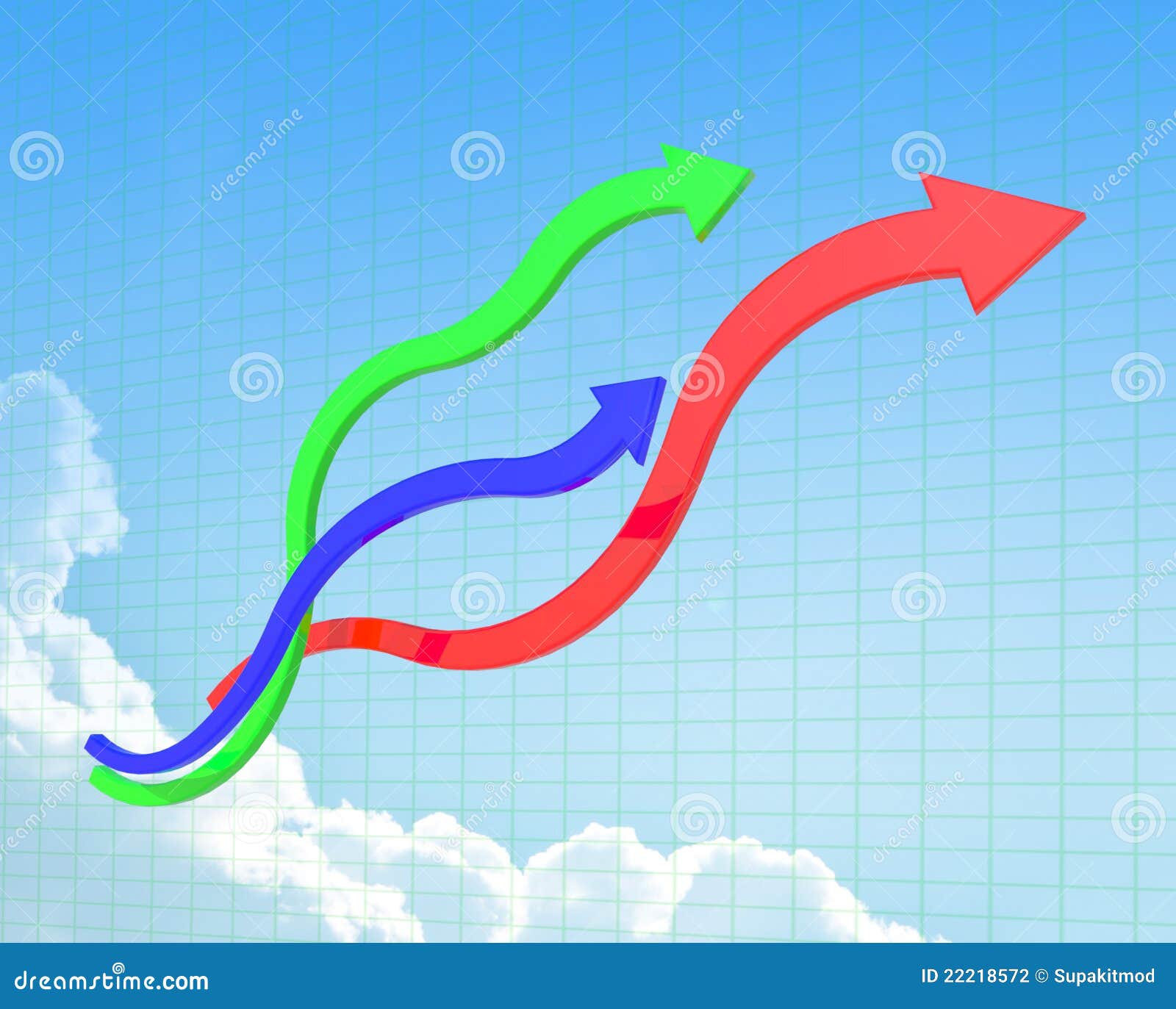 Ligne De Courbe De Diagramme Illustration Stock - Illustration du vert ...