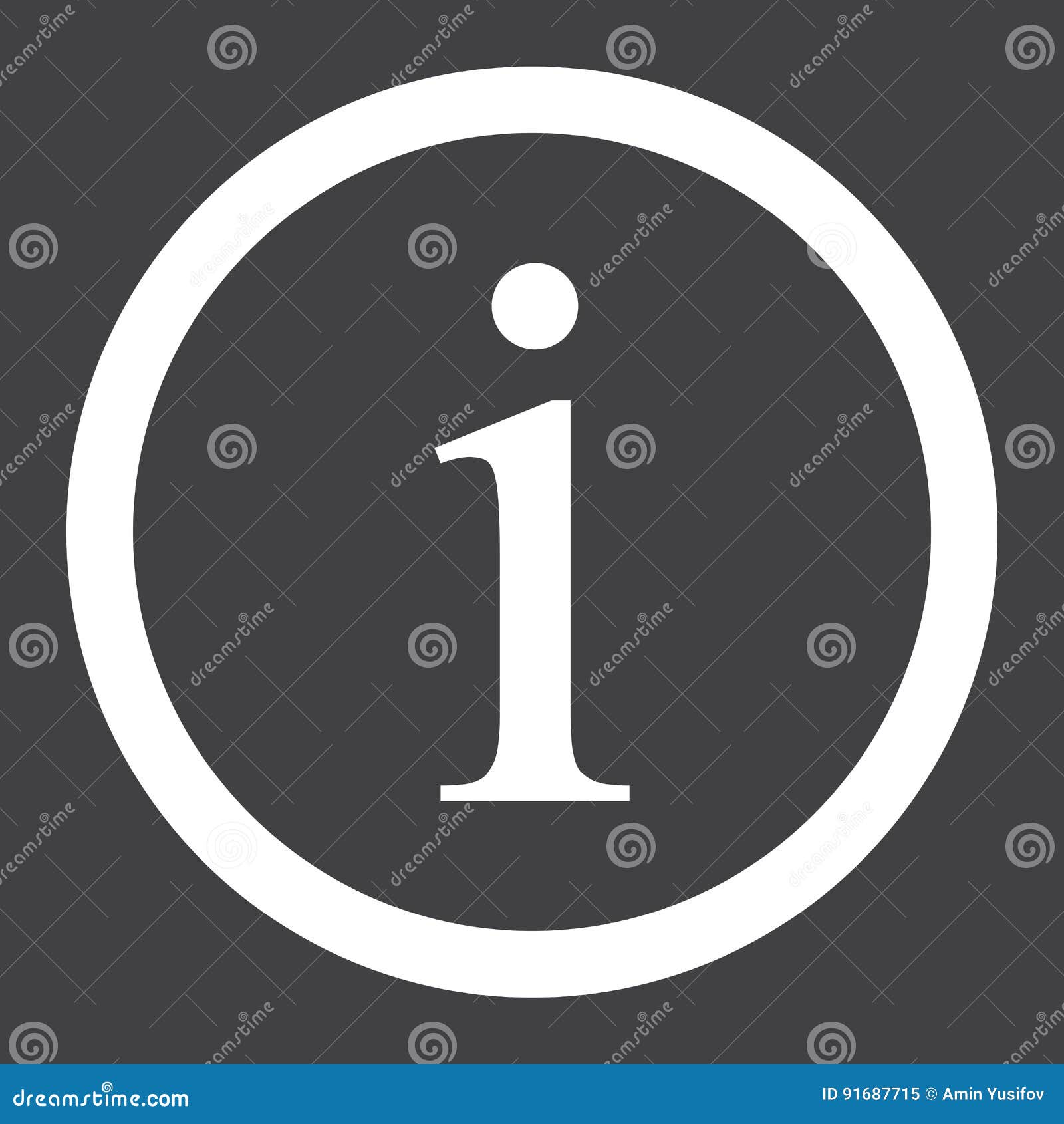 Ligne De Signe De L'information Icône, Infos Et Site Web Illustration ...