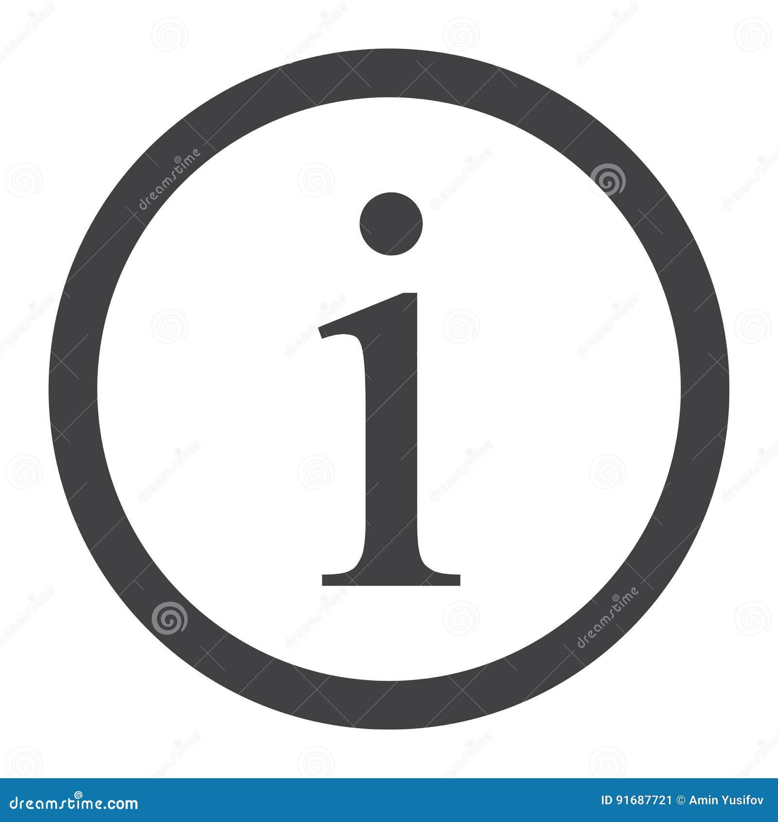 Ligne De Signe De L'information Icône, Infos Et Site Web Illustration ...