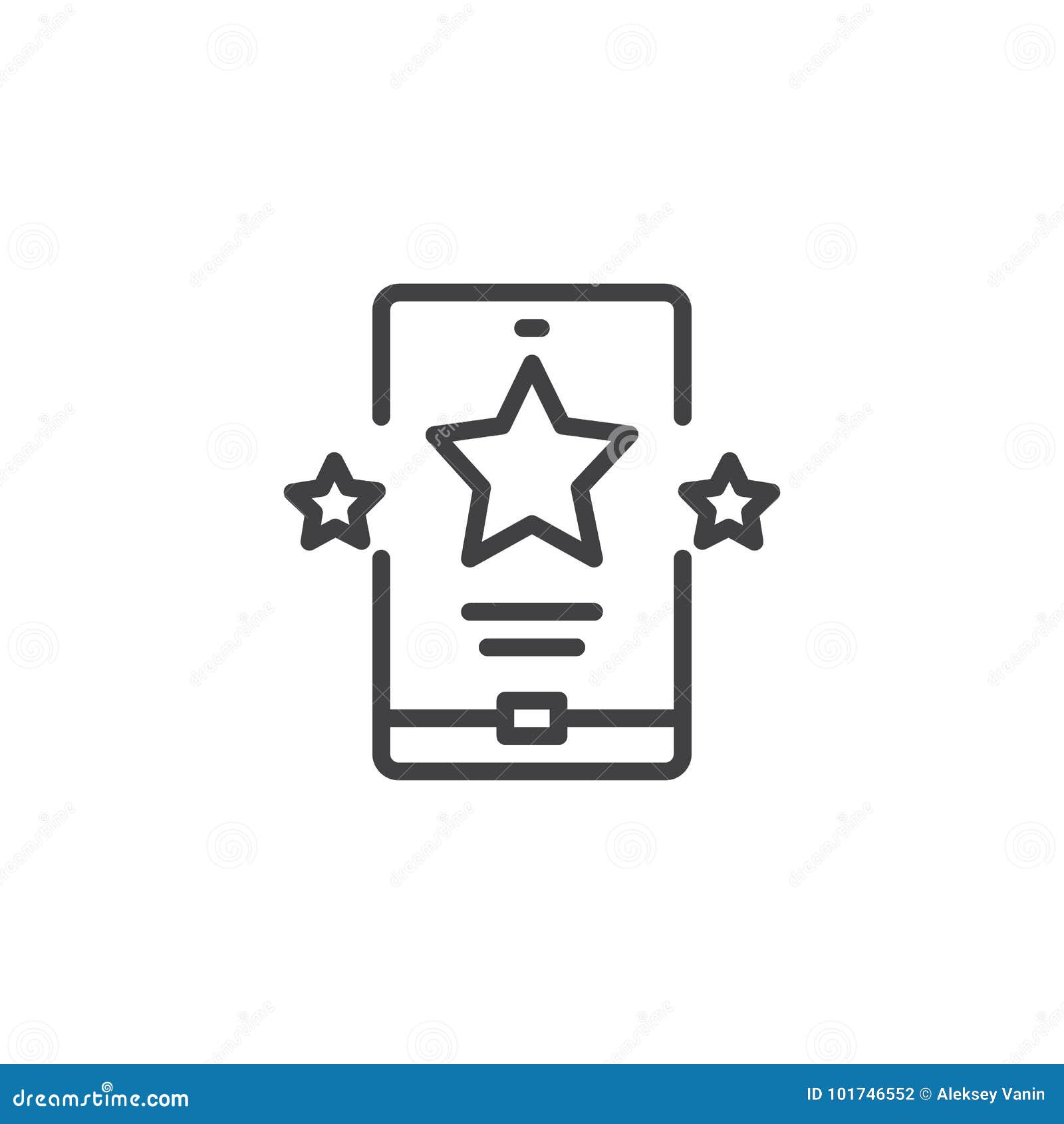 Ligne icône d'estimation illustration de vecteur. Illustration of ...