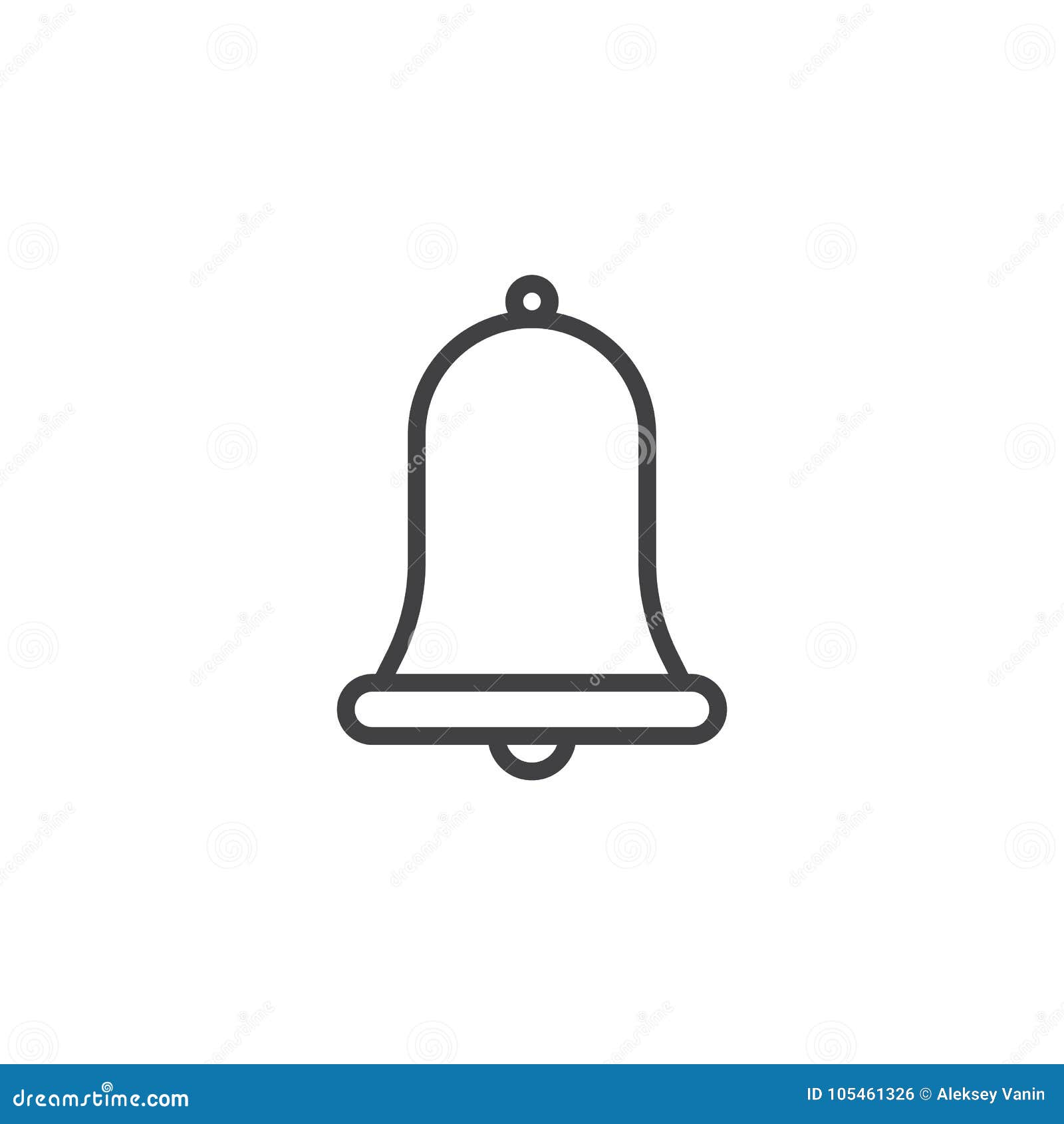 Ligne Icône De Sonnette D'alarme Illustration de Vecteur - Illustration ...