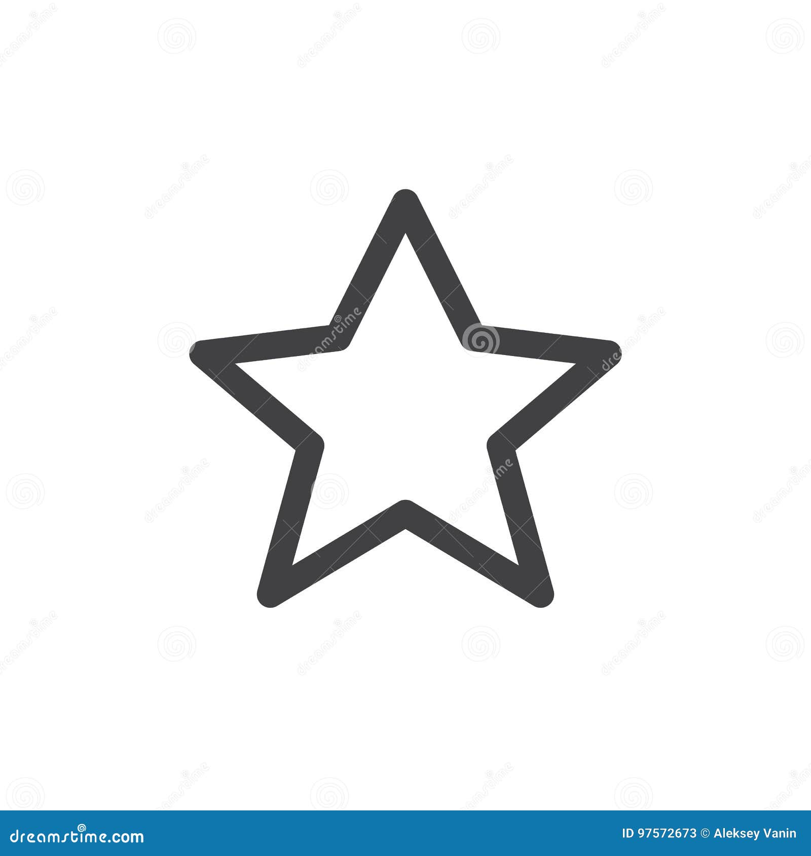 Ligne Icône Simple D'étoile Illustration de Vecteur - Illustration du ...