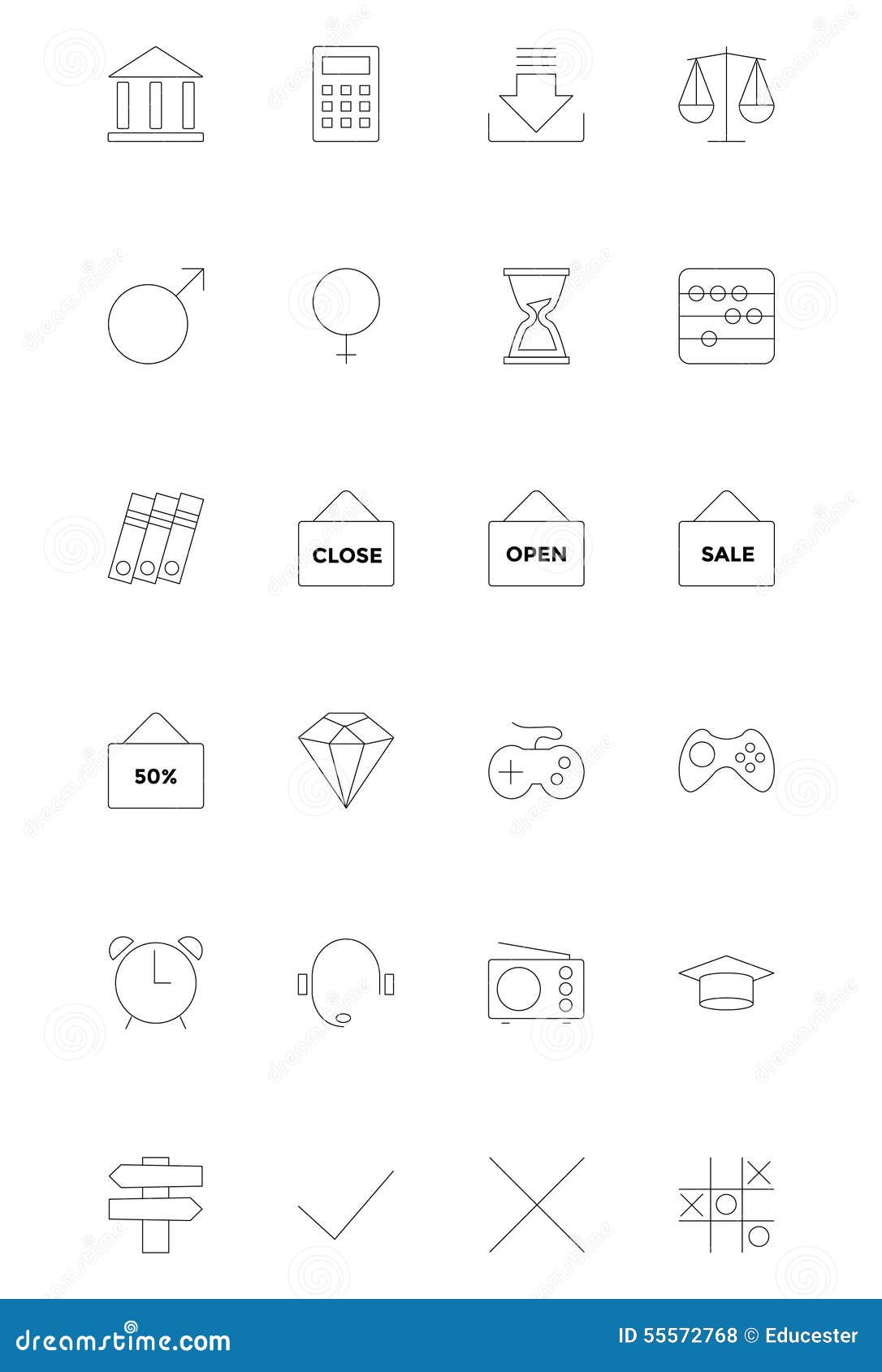 Ligne icônes 11 illustration de vecteur. Illustration du construction ...
