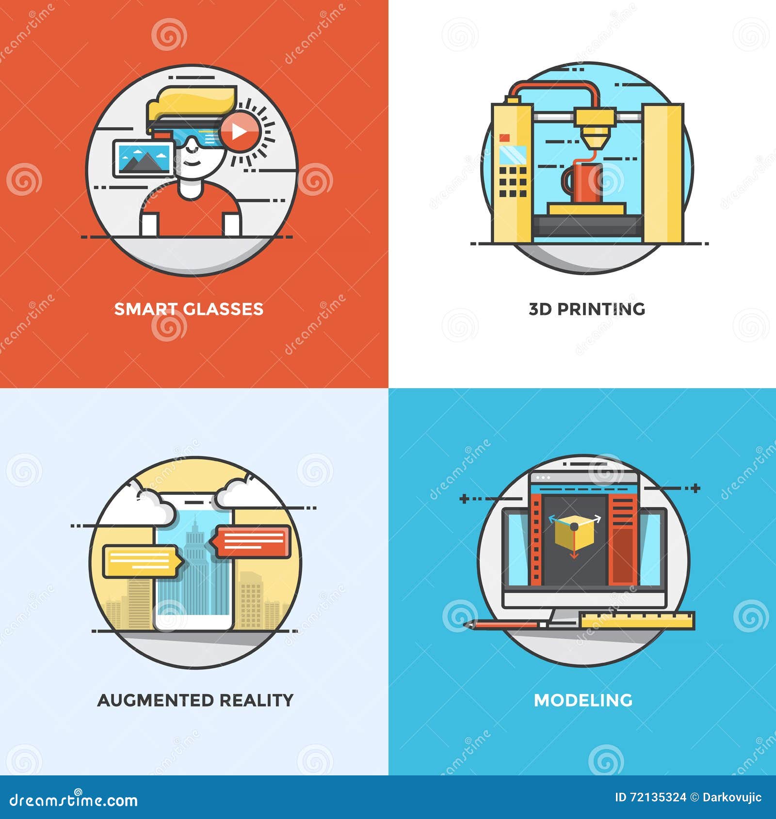 Ligne Plate Conception De L'avant-projet Illustration de Vecteur ...