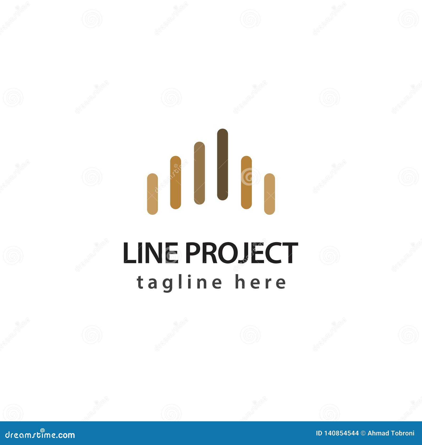 Ligne Projet Logo Vector Template Design Illustration Illustration de ...
