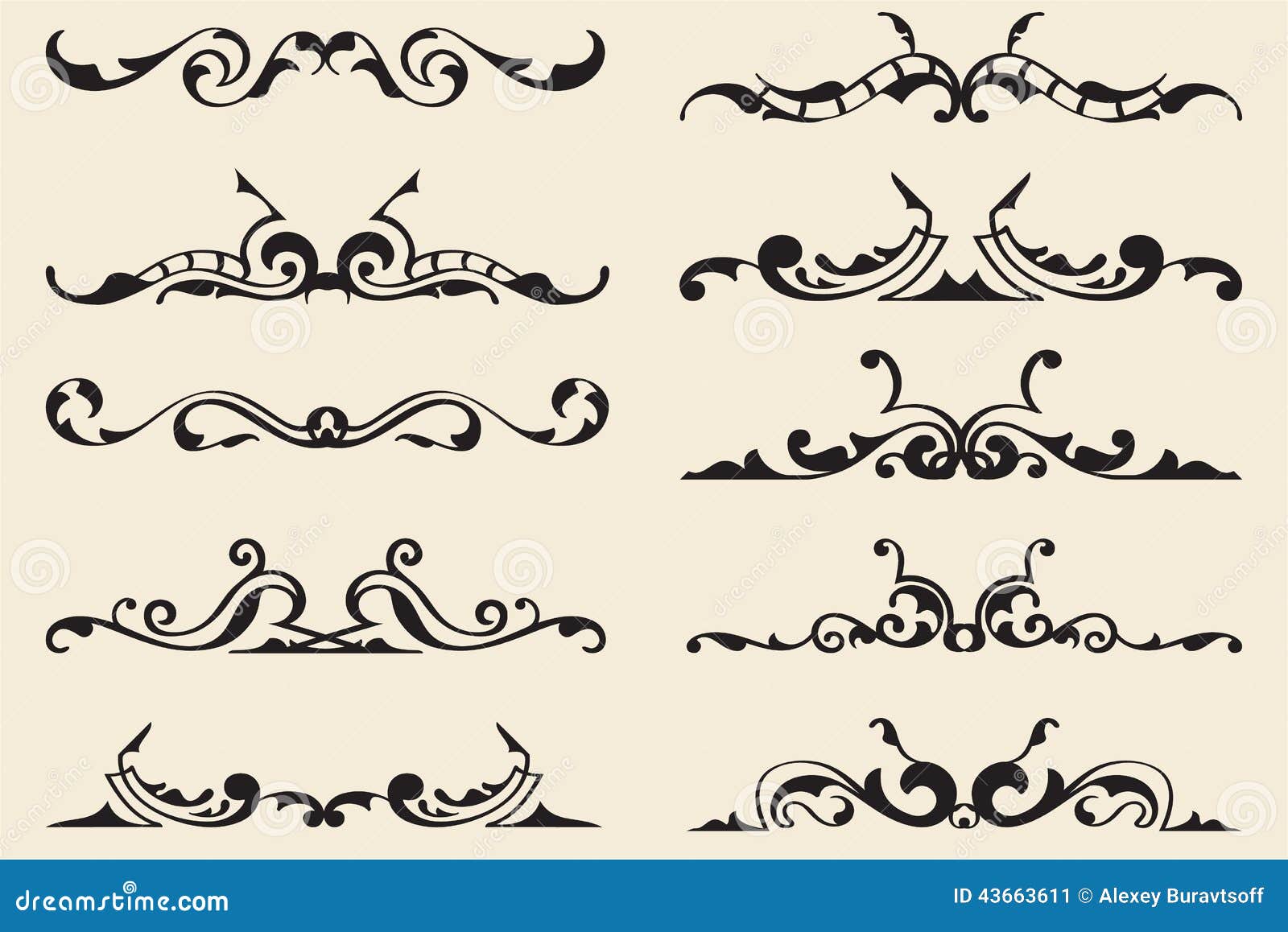 Lignes De Clivage De Rococos Illustration de Vecteur - Illustration du ...