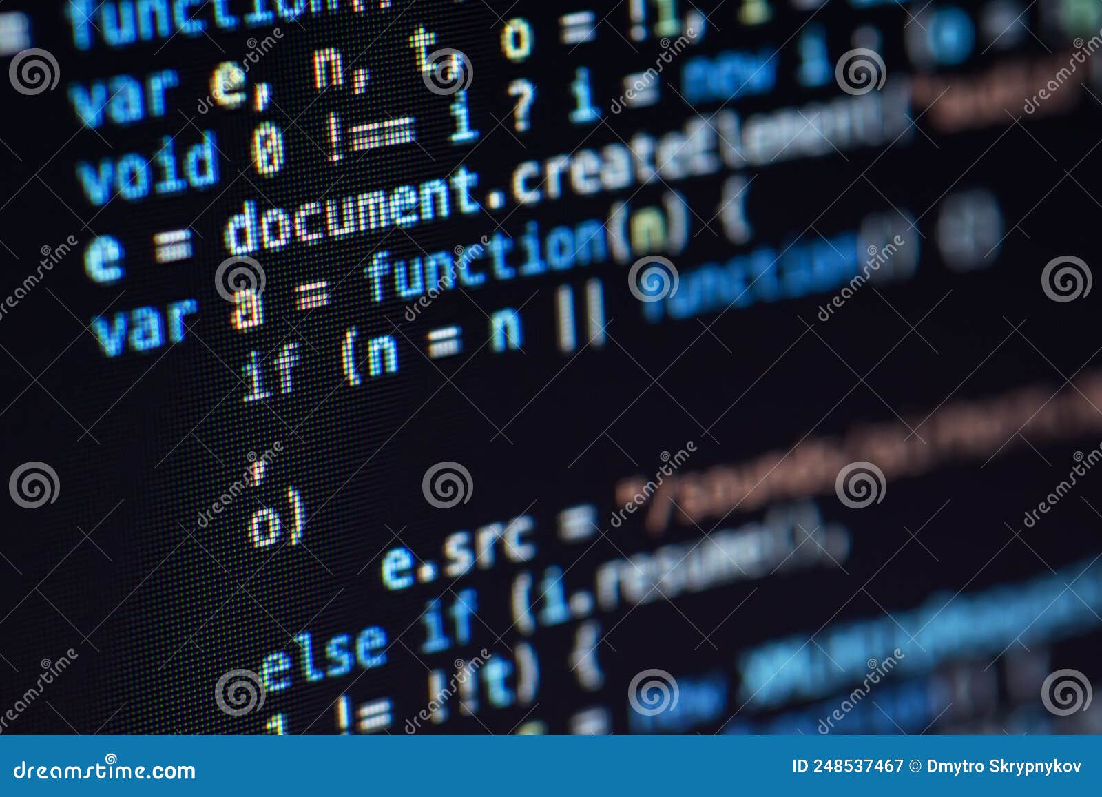 Lignes De Code Javascript Dans Une Bibliothèque Pour L'application Web ...