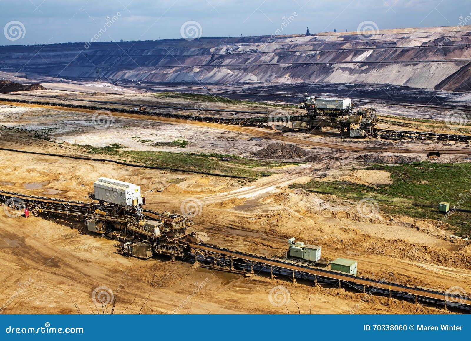 Lignite (brown Coal) Strip Mining at Garzweiler, Germany Stock Photo ...
