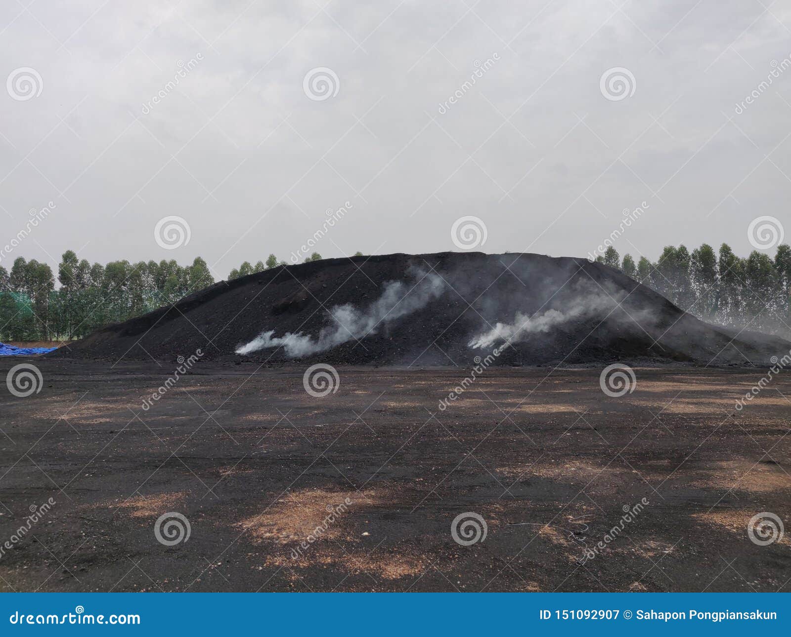 The Lignite Coal Spontaneous Combustion Stock Image - Image of abstract ...