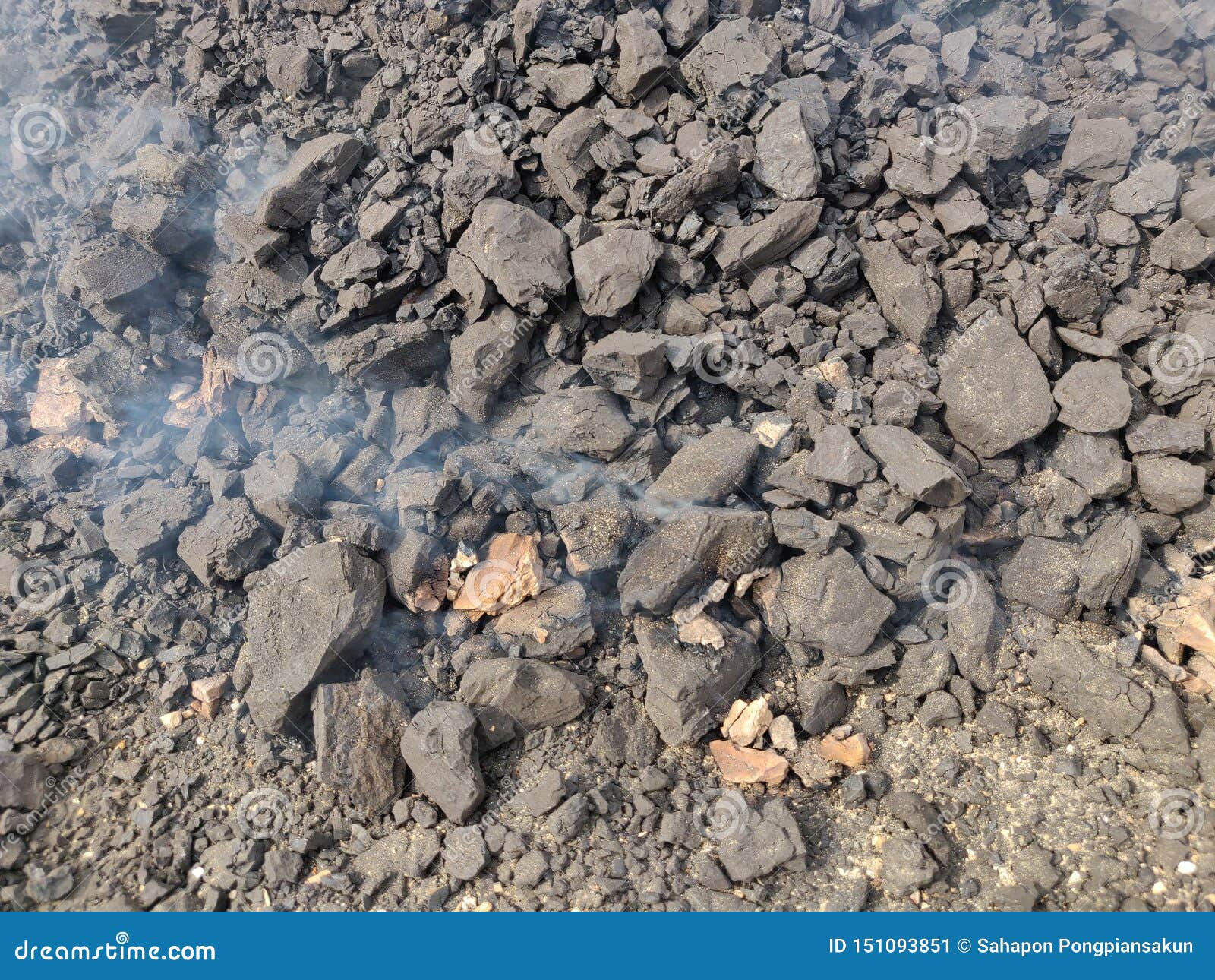 The Lignite Coal Spontaneous Combustion Stock Image - Image of ...
