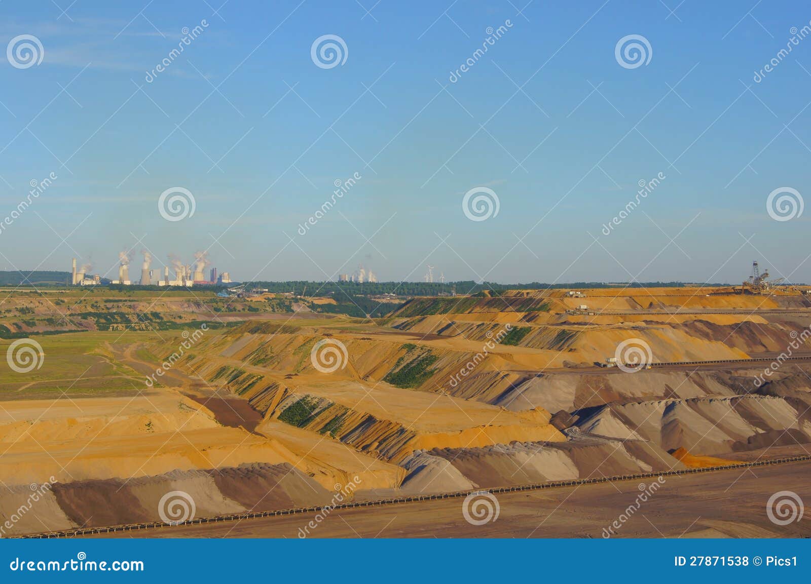Lignite mining stock photo. Image of generation, environment - 27871538