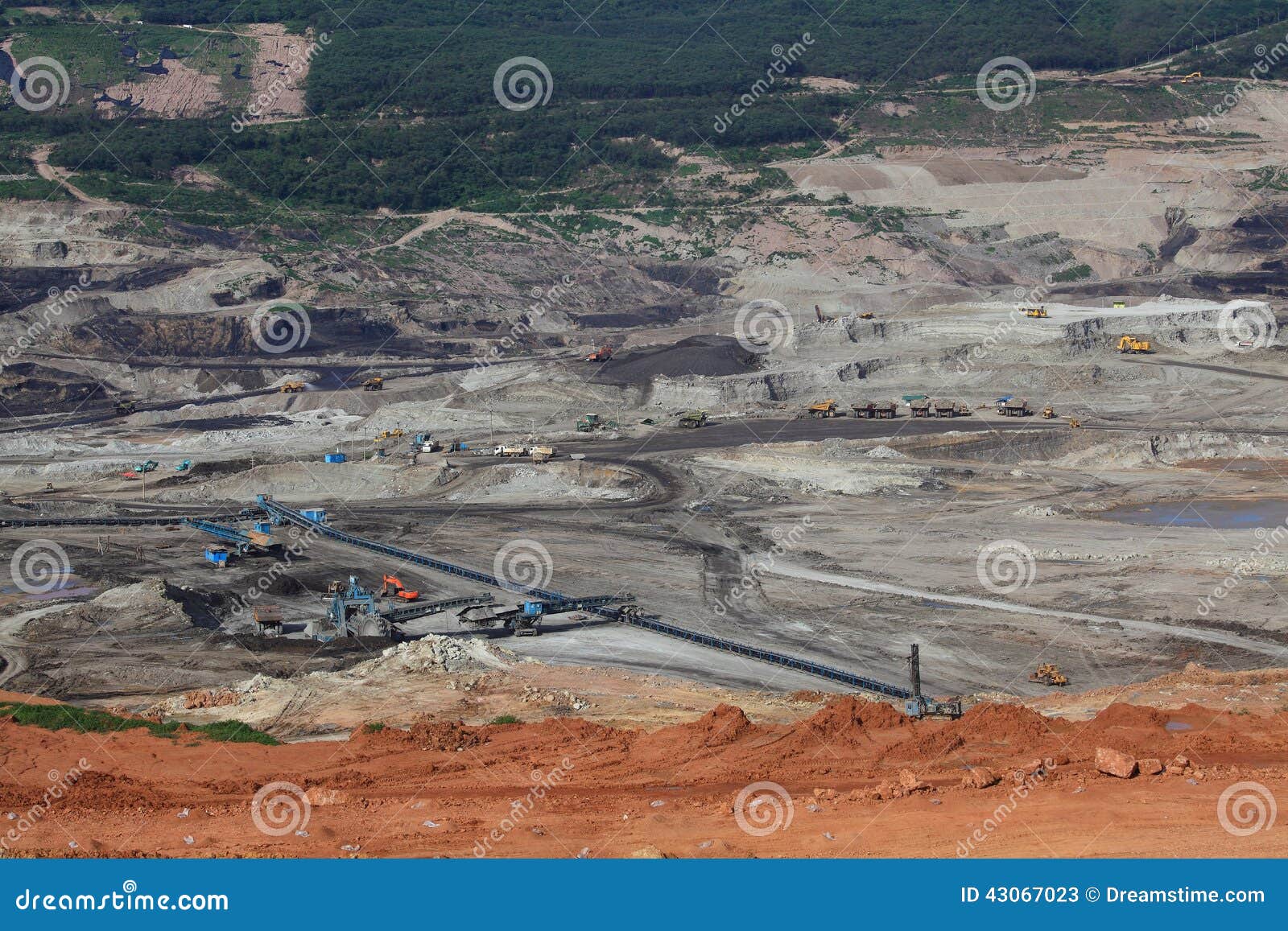 Lignite Mining stock image. Image of locations, view - 43067023