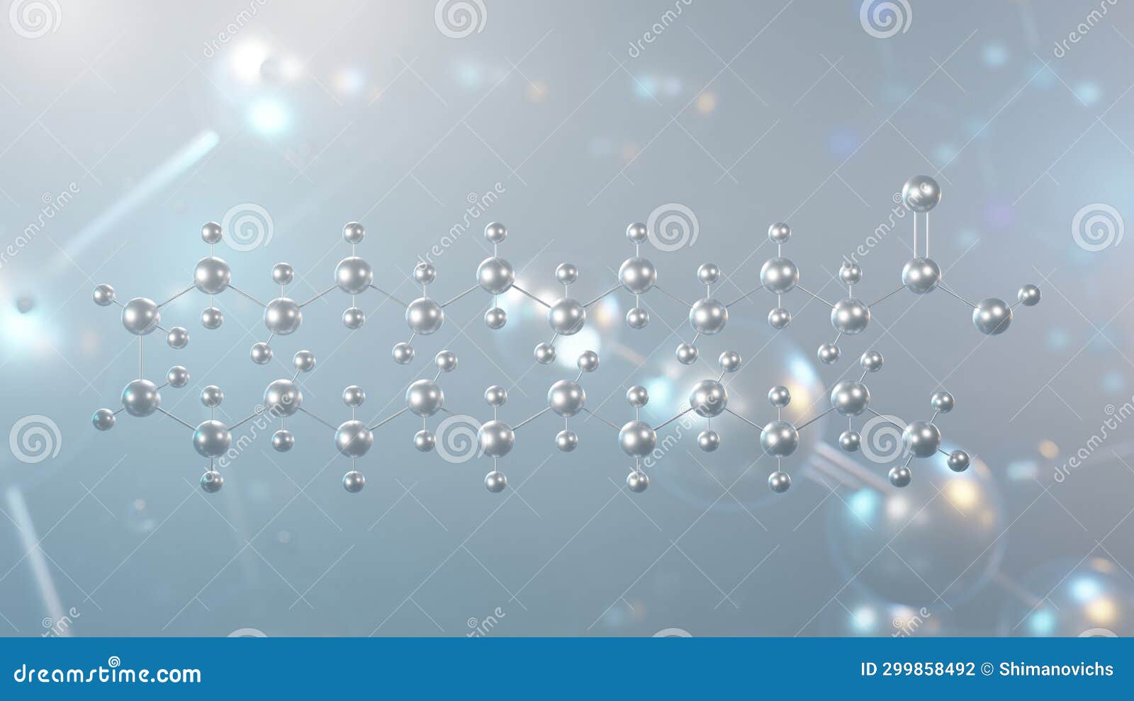 Lignoceric Acid Molecular Structure, 3d Model Molecule, Saturated Fatty ...