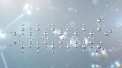 Lignoceric Acid Molecular Structure, 3d Model Molecule, Saturated Fatty ...