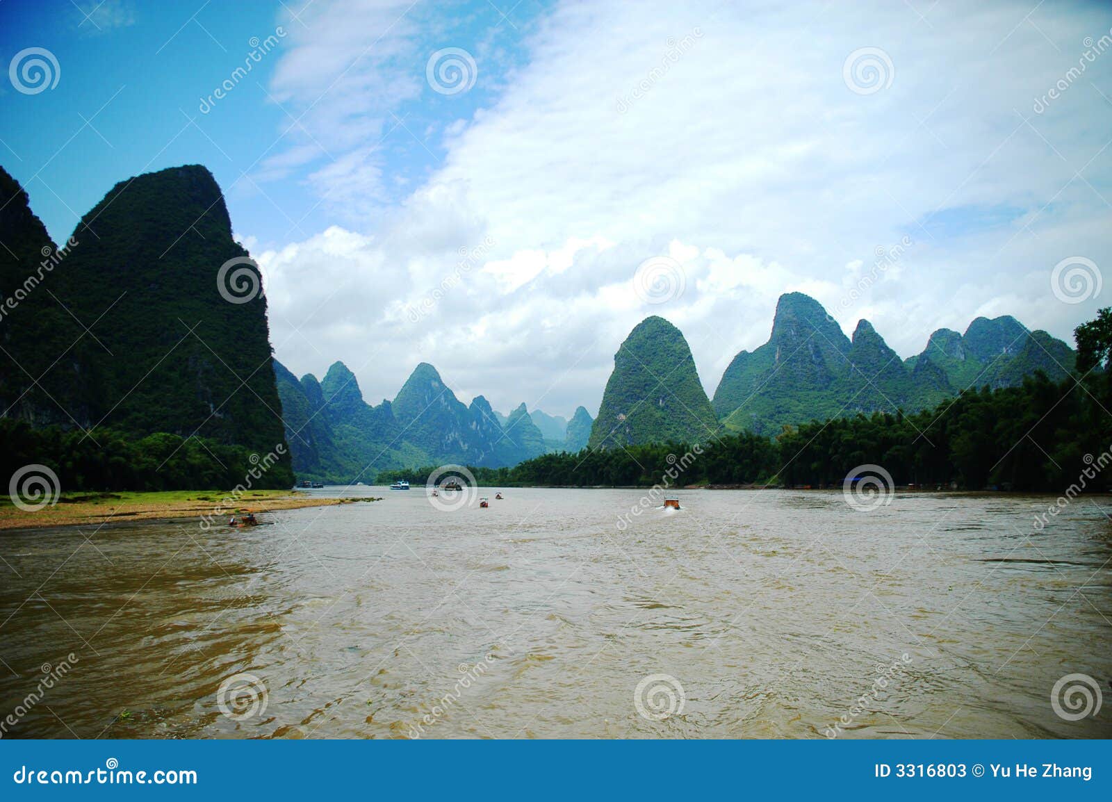 Lijiang River, Guilin, China Stock Image - Image of guilin, lijiang ...