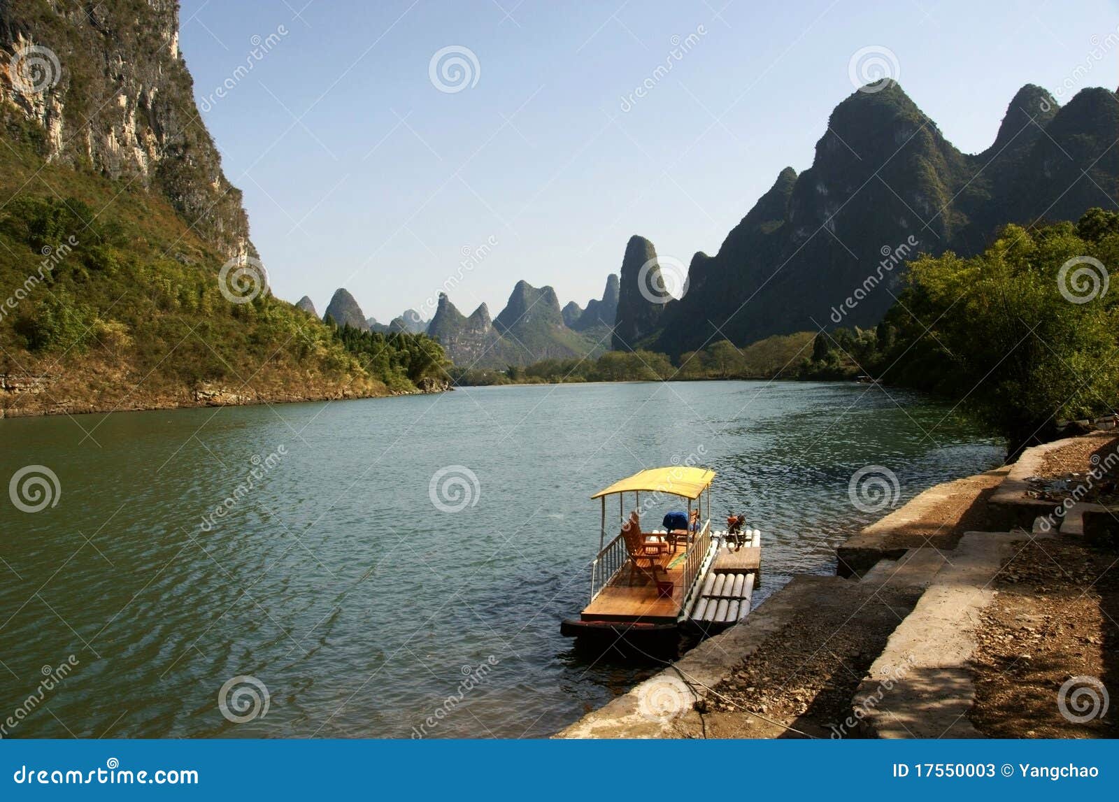 Lijiang river landscape stock image. Image of landscape - 17550003