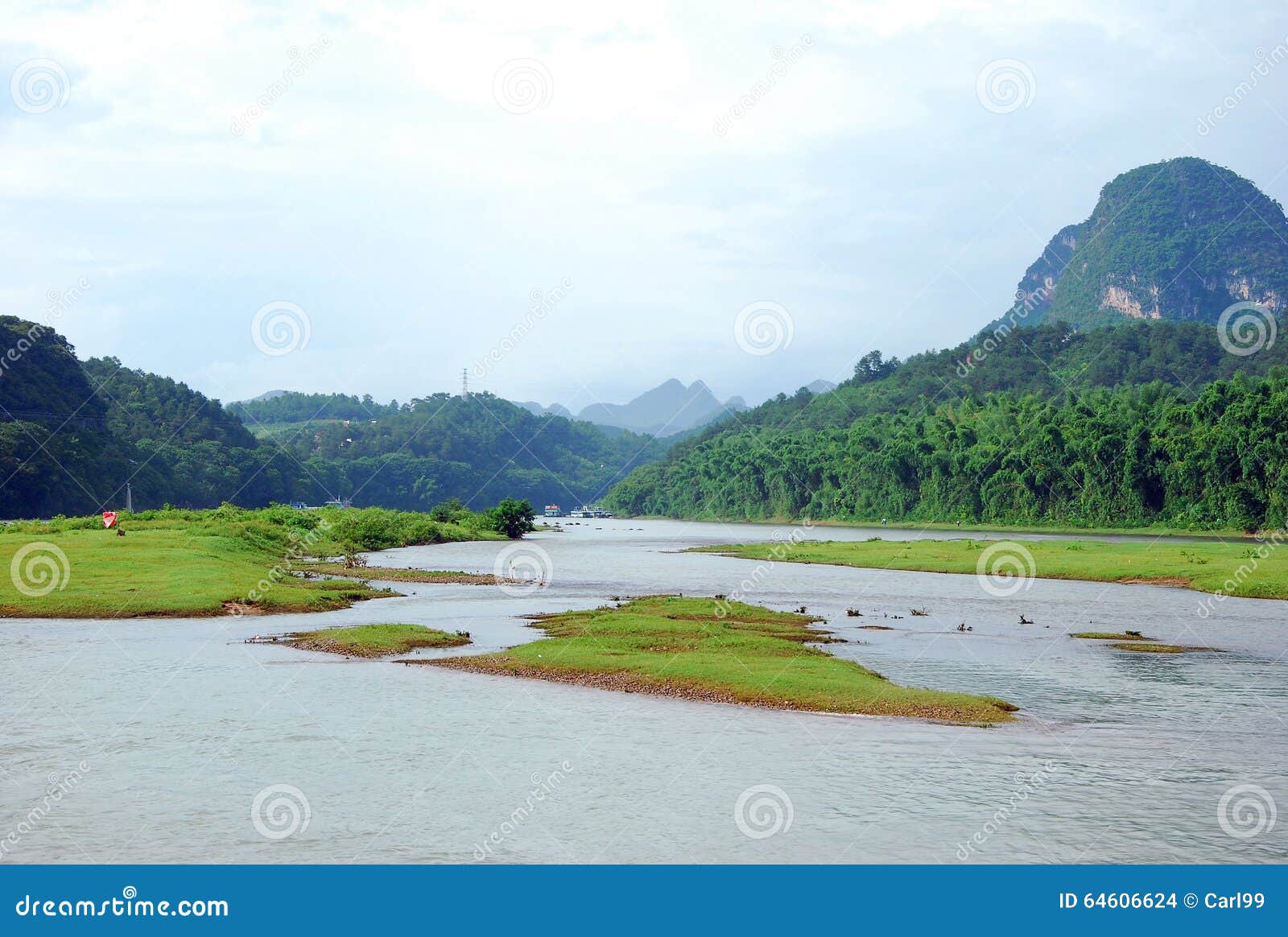 Lijiang River Landscape in Guilin,China Stock Photo - Image of ...