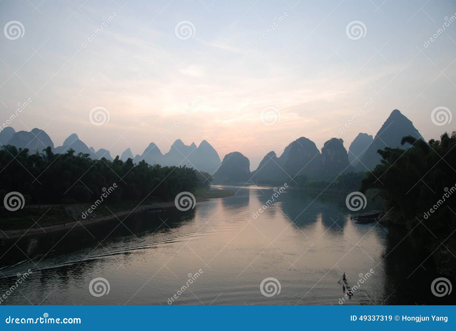 Lijiang Sunrise stock image. Image of shot, lijiang, yangshuo - 49337319