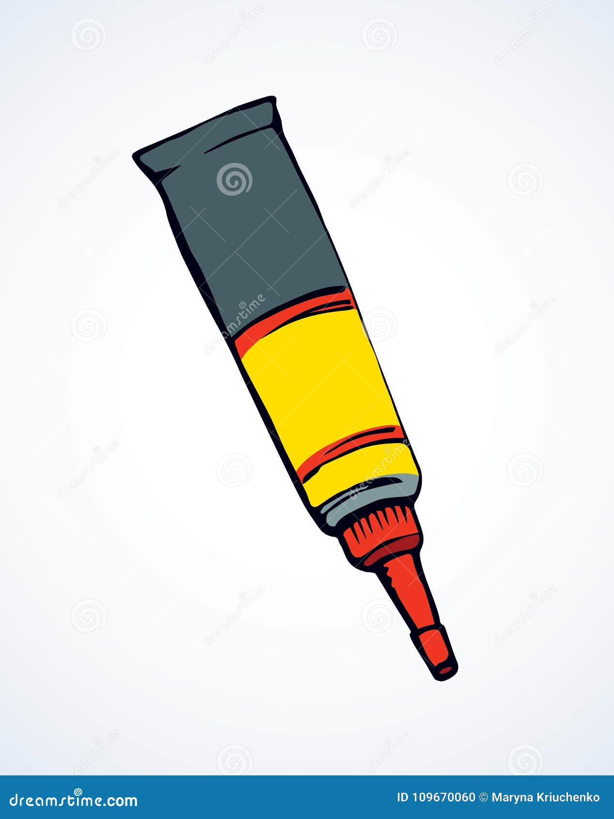 Lijm Vector tekening vector illustratie. Illustration of doekje - 109670060