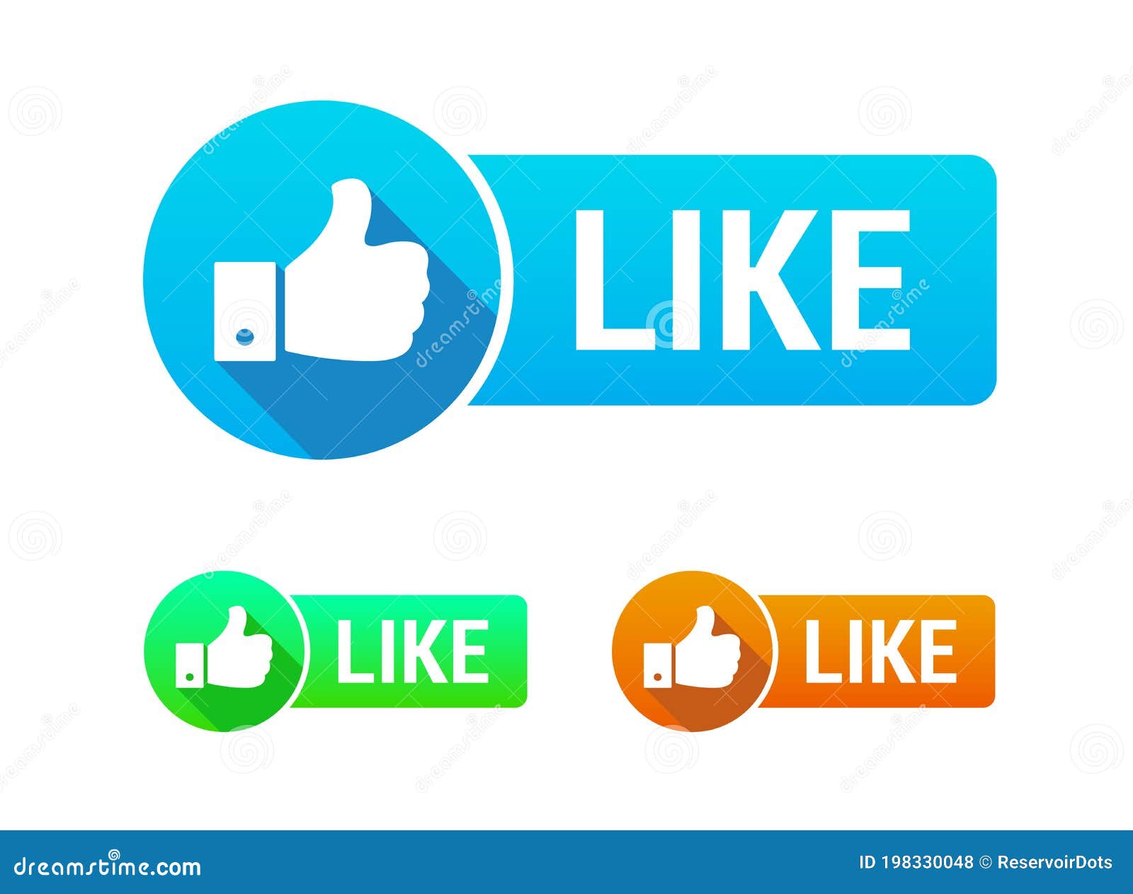 Like Banner Vector stock vector. Illustration of blue - 198330048