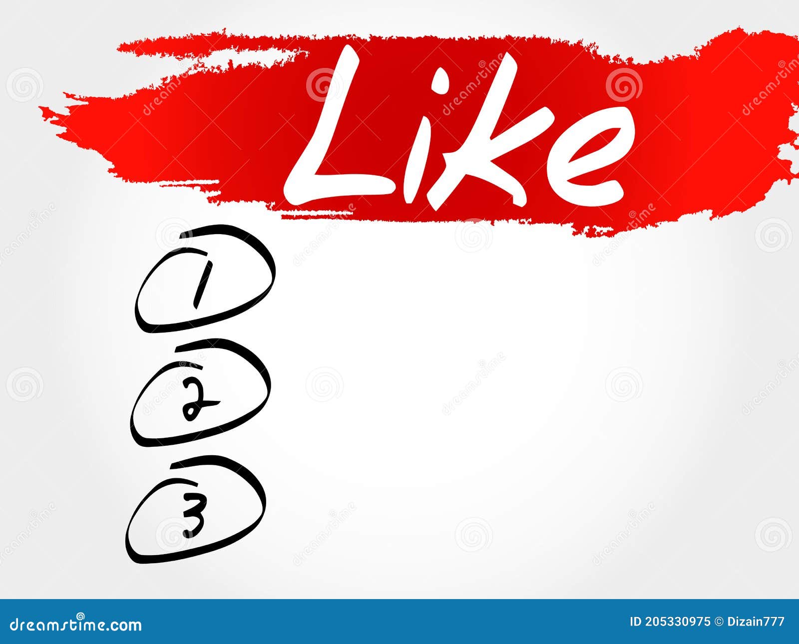 Like blank list stock illustration. Illustration of invite - 205330975