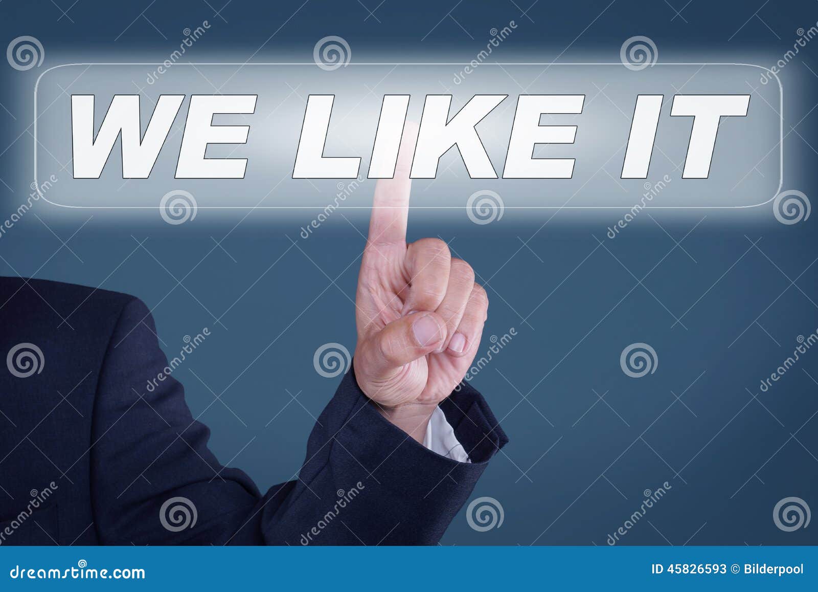 We like it stock image. Image of tablet, technology, push - 45826593