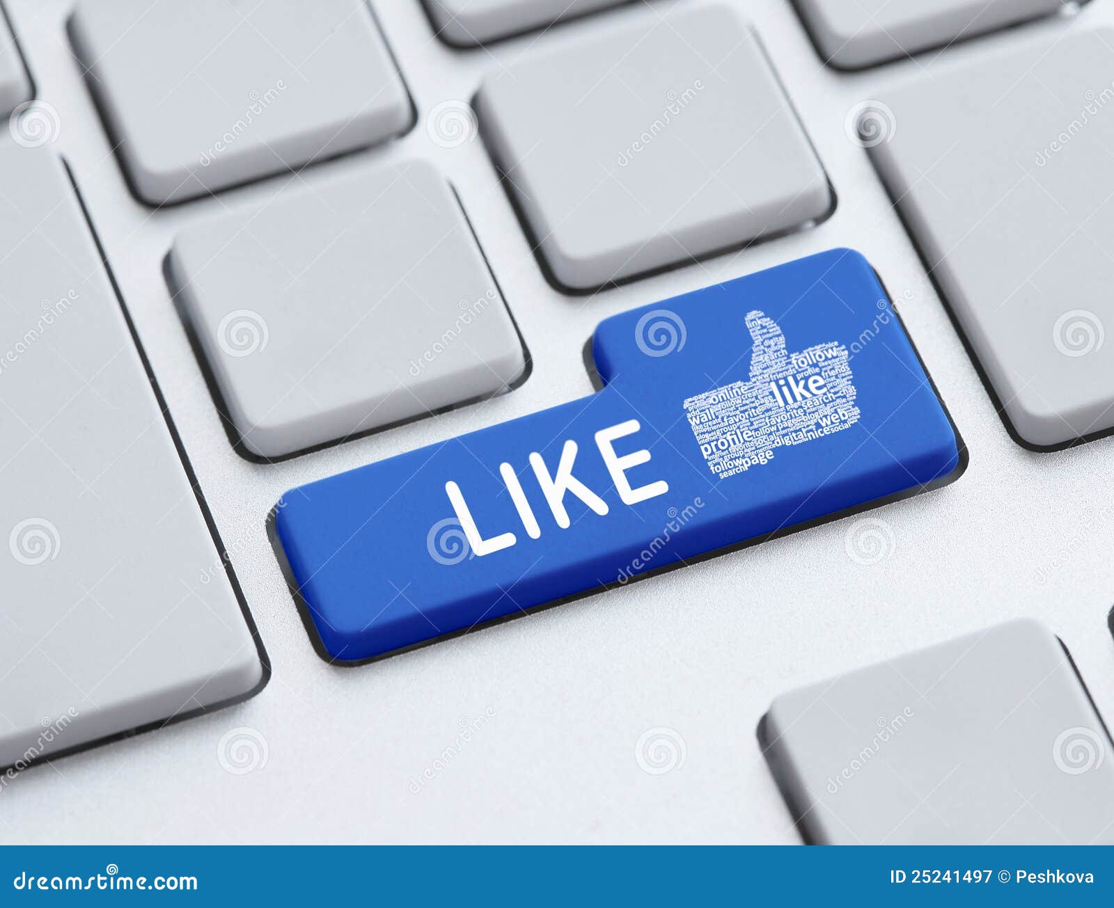 Like button stock illustration. Illustration of global - 25241497