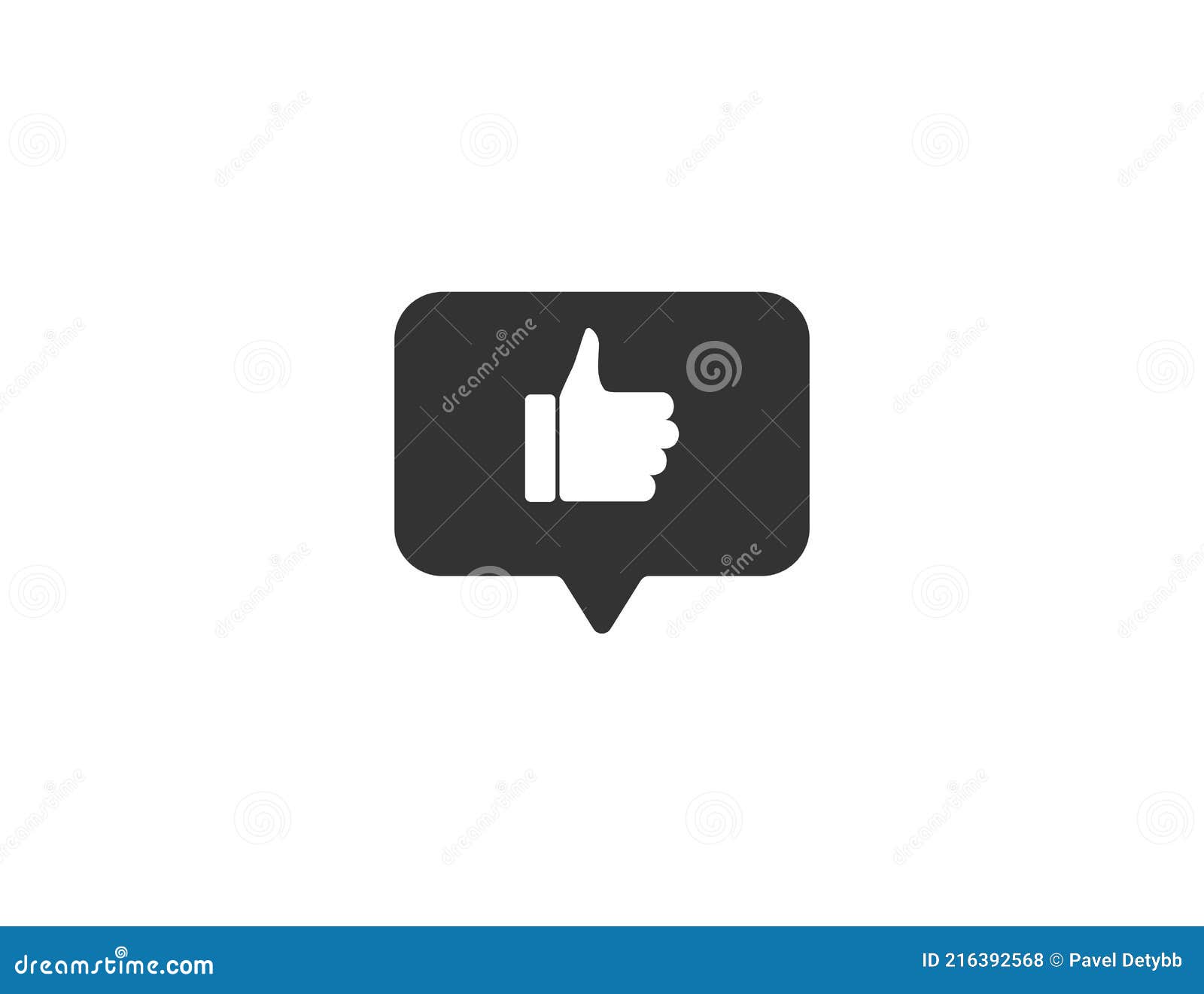 Like Button Hand Icon on White Background. Vector Illustration. Stock ...
