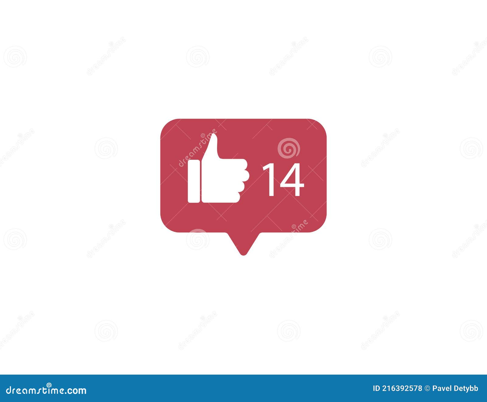 Like Button Hand Icon on White Background. Vector Illustration. Stock ...