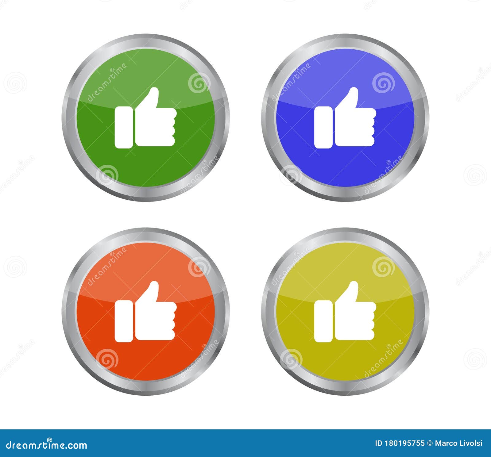 Like Button Icon Illustrated in Vector on White Background Stock ...