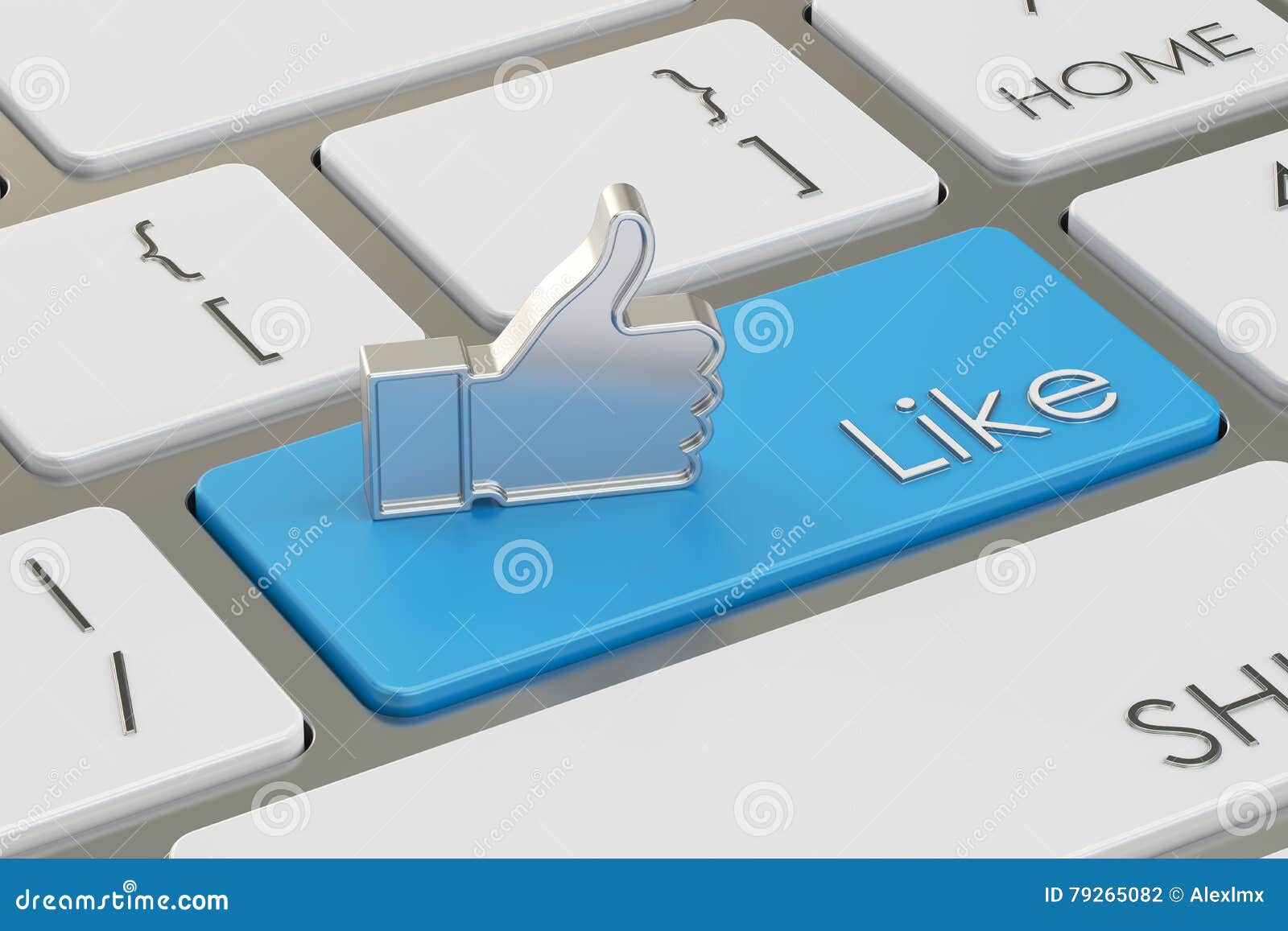 Like Button on the Keyboard Editorial Photography - Illustration of ...