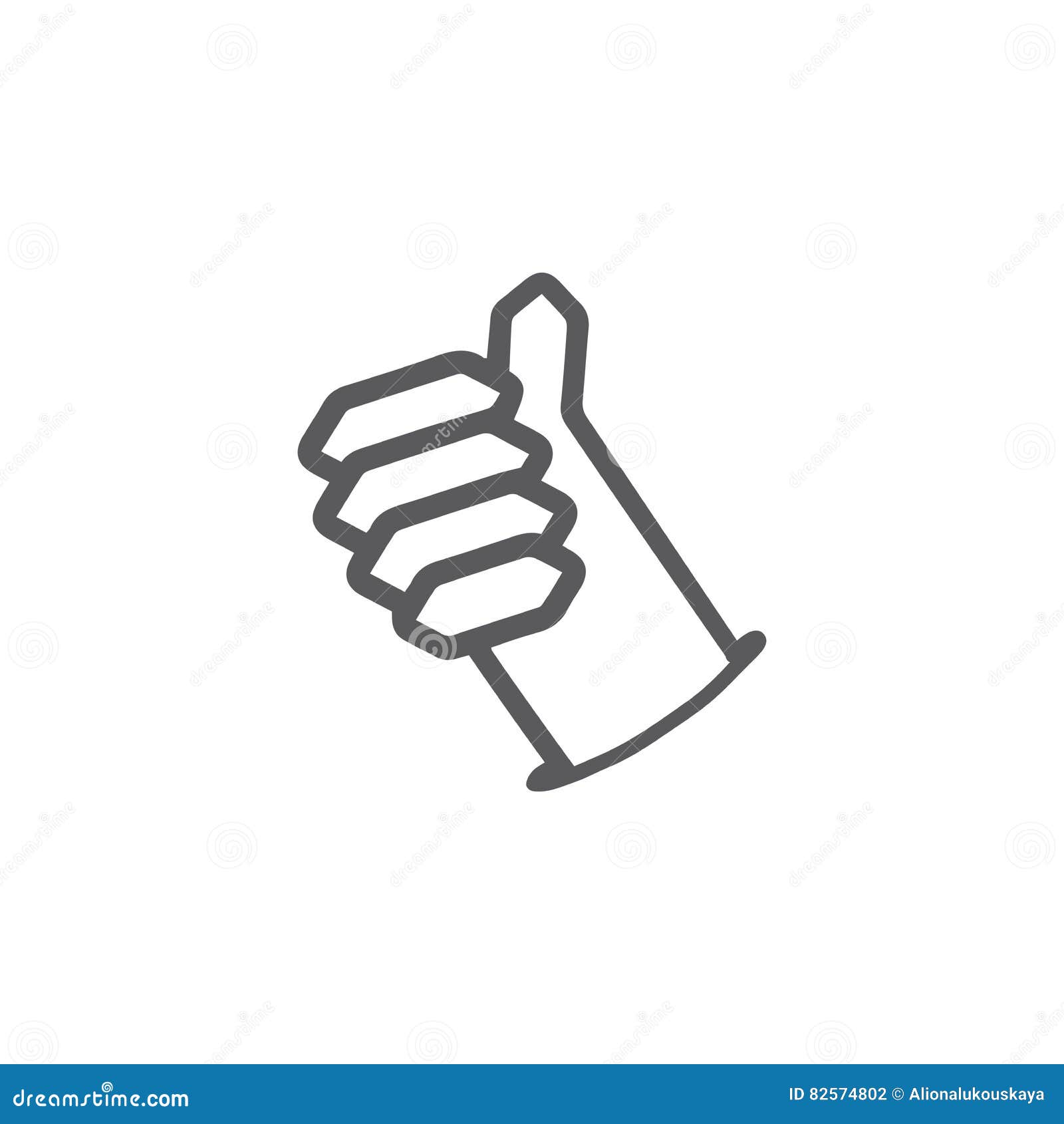 Like Button.Thumb Up Hand. Symbol. Vector Illustration. Stock ...
