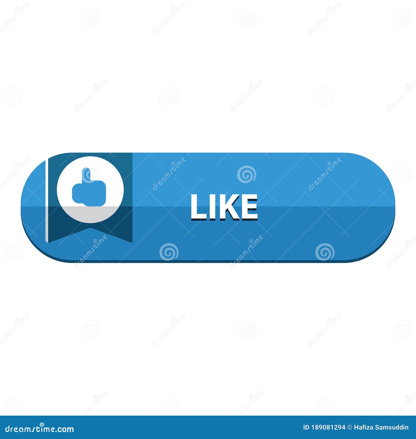 Like Button. Vector Illustration Decorative Design Stock Vector ...