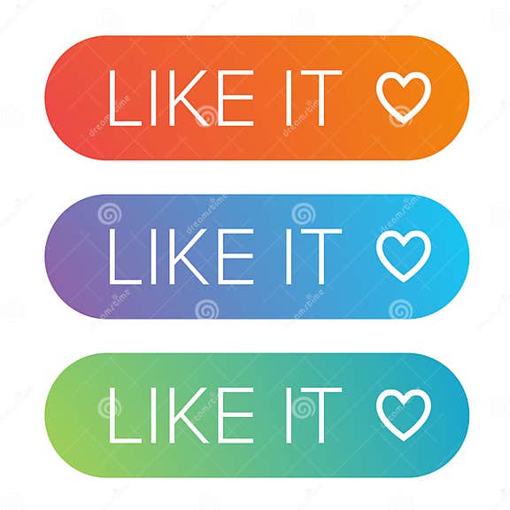 Like it button vector stock vector. Illustration of vector - 92368363