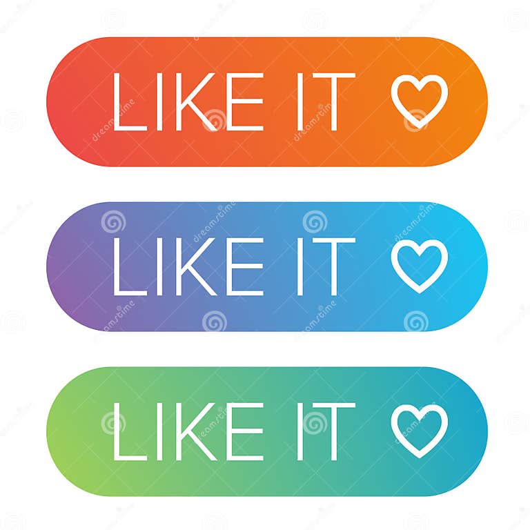 Like it button vector stock vector. Illustration of vector - 92368363