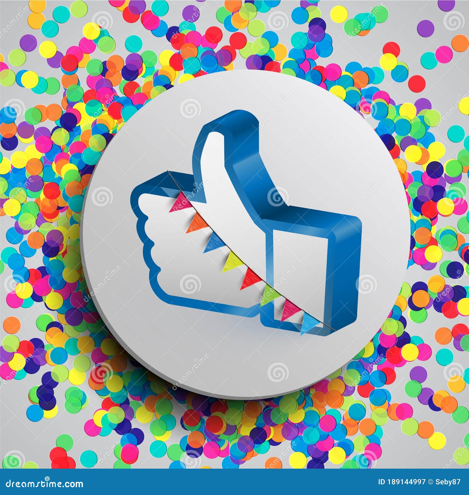 Like Button for Webpages, Vector Stock Vector - Illustration of ...